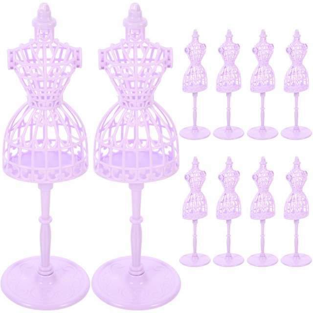 Mizh 10pcs Doll Clothes Mannequin Doll Dress Display Form Stands Doll ...