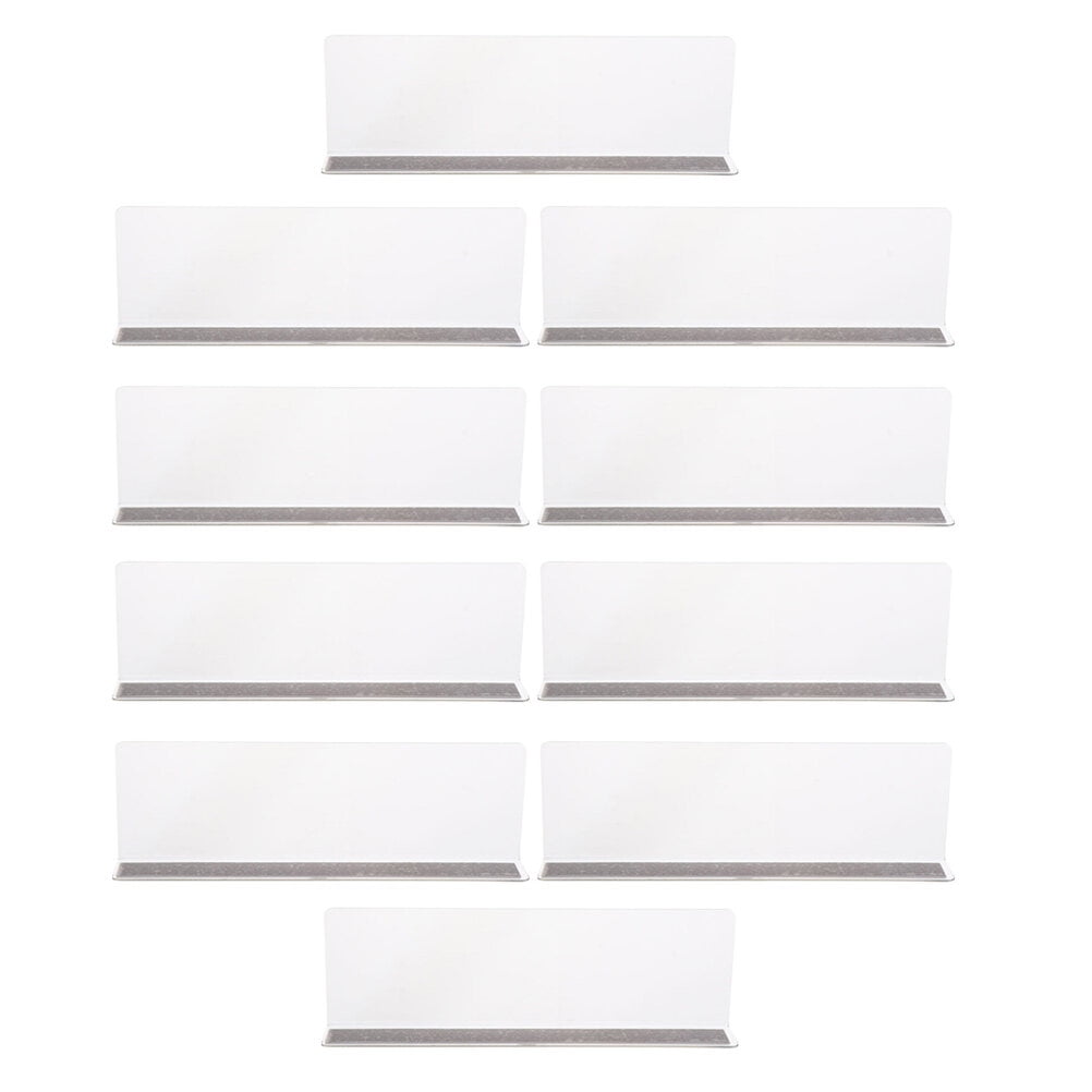 Mizh 10pcs Plastic Shelf Dividers Store Goods Separators Magnetic Side ...