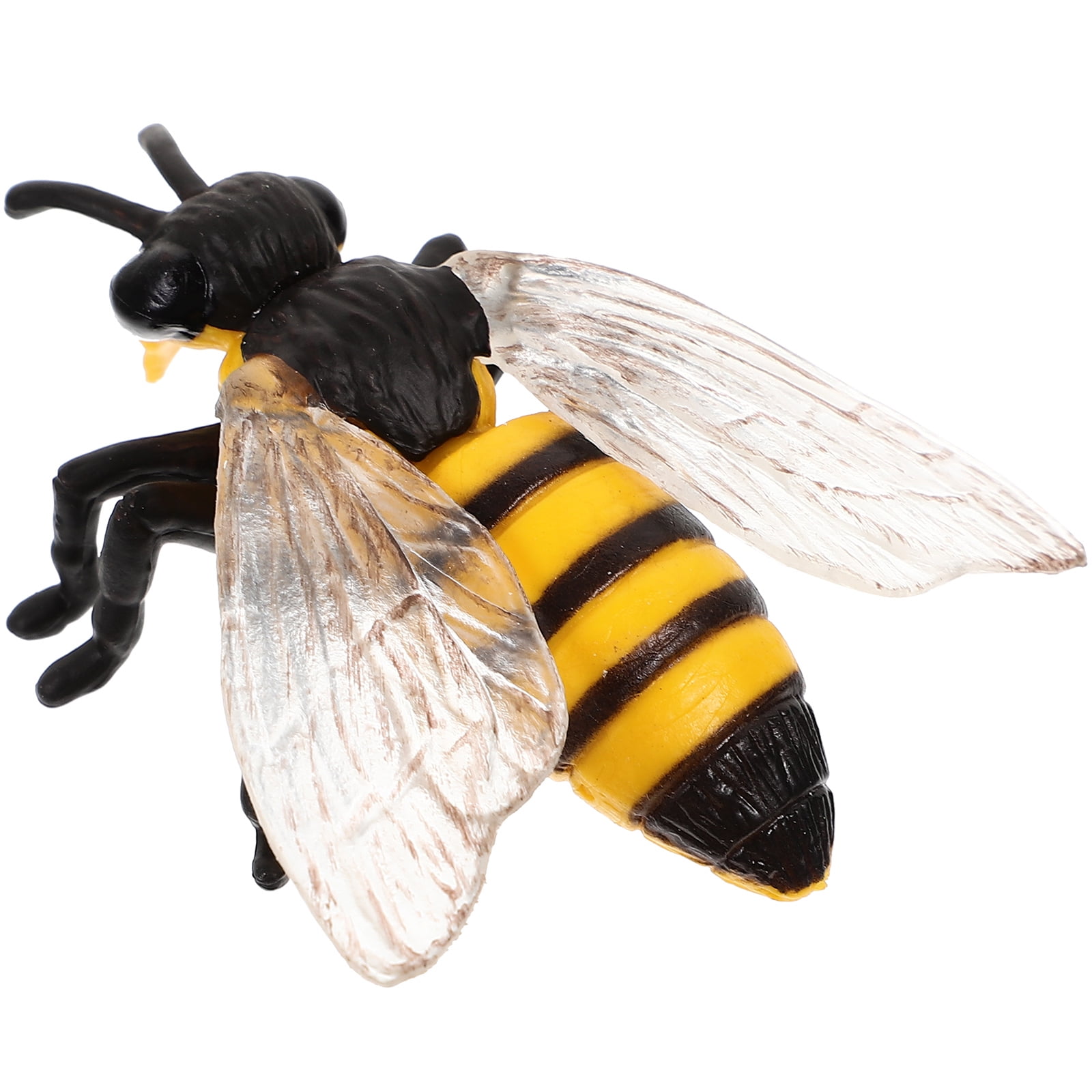 Mizh 1Pc Bee Figurine Realistic Plastic Animal Model Teaching Prop ...