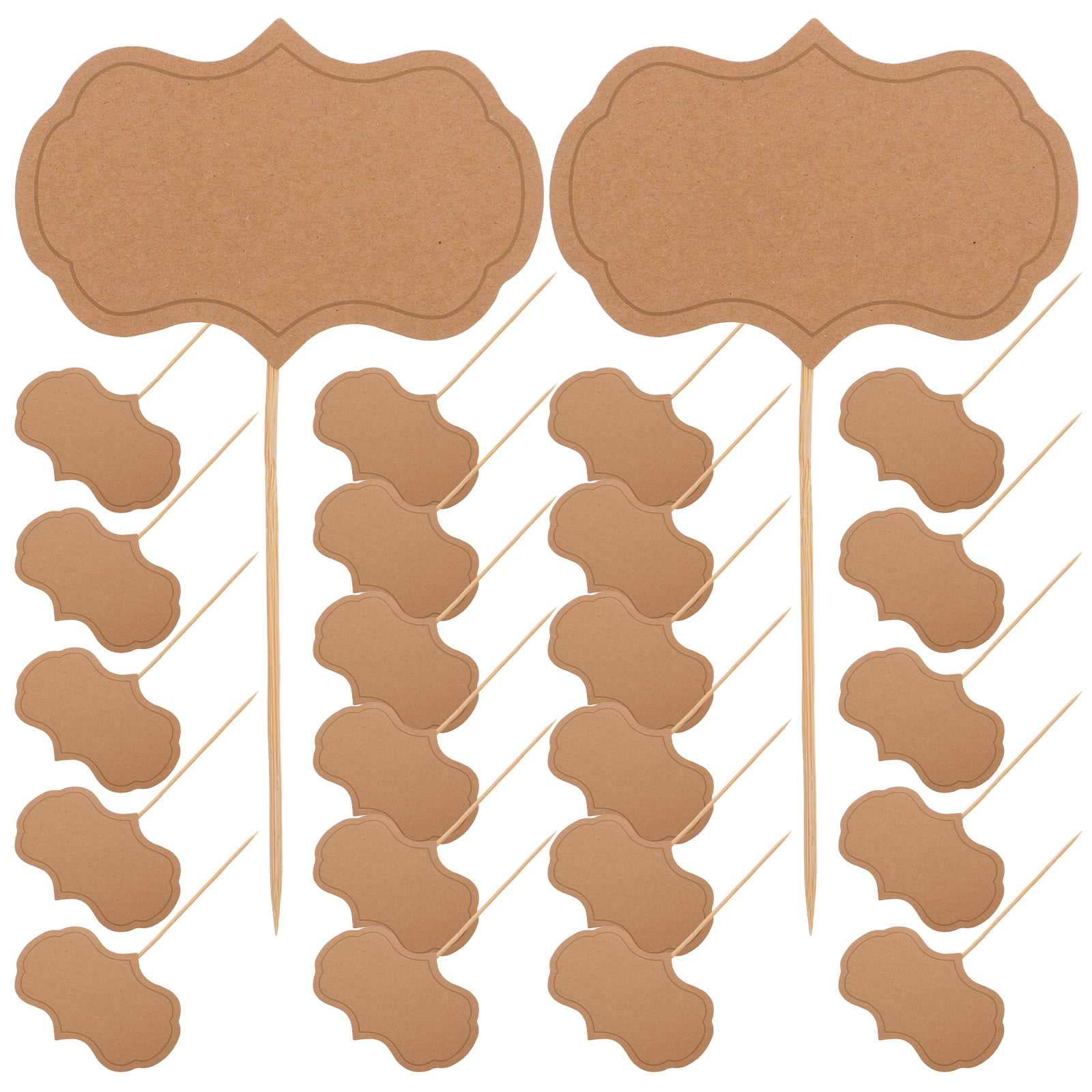 Mizh 24Pcs Tag Insert Picks Cheese Markers Board Labels Picks Food Tags ...