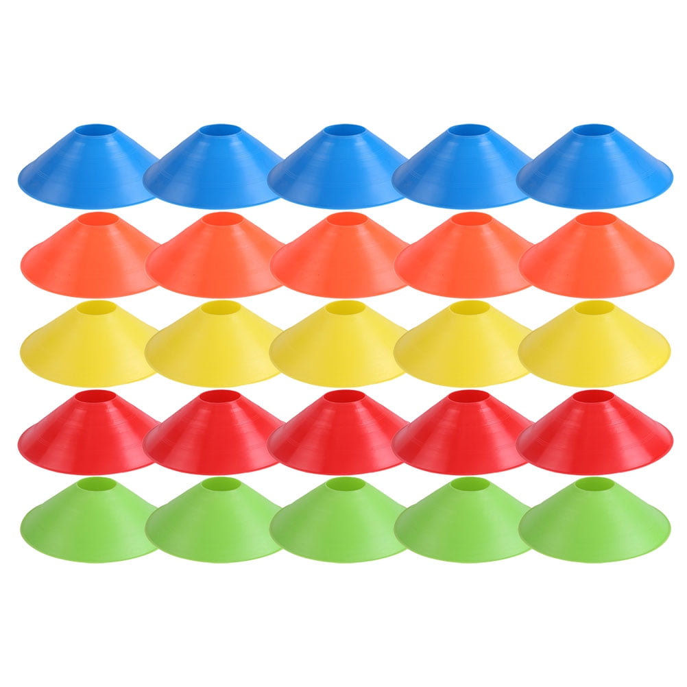 Mizh 25Pcs Portable Soccer Cones Training Football Cones Multi-function ...