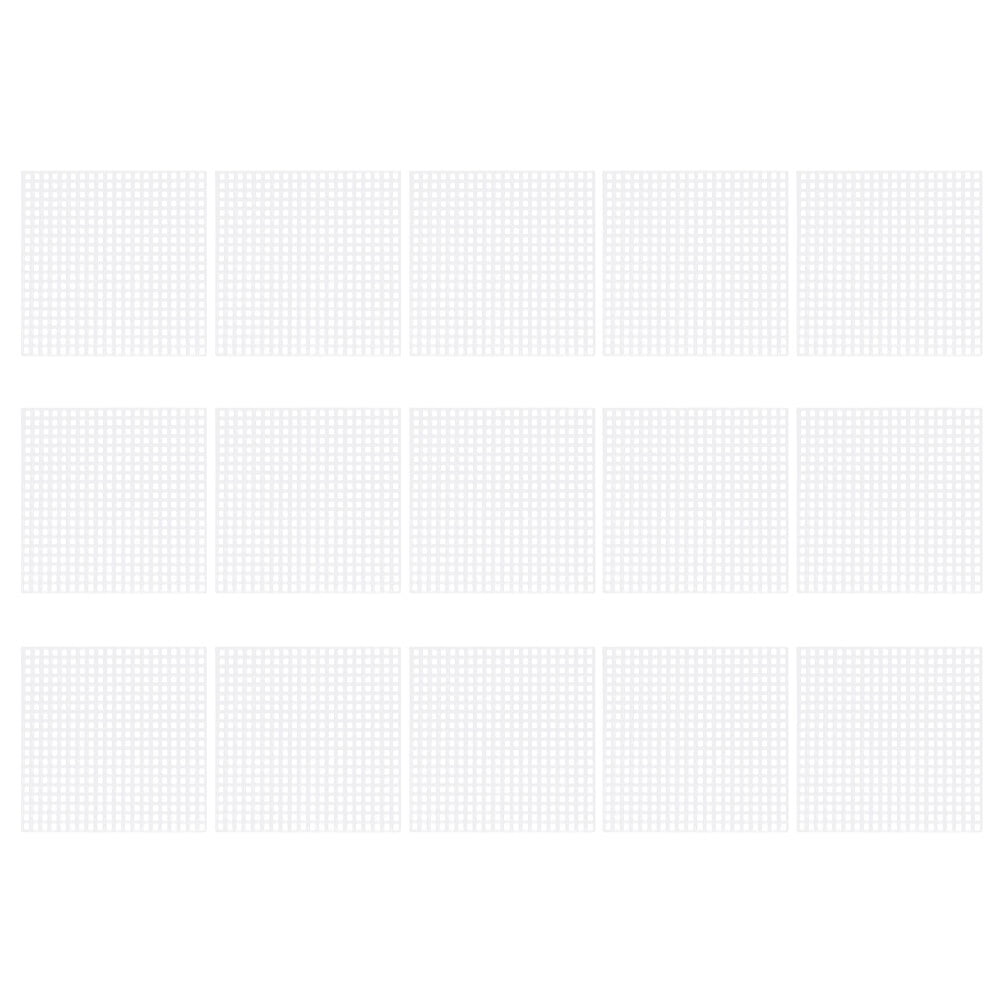 Mizh 25pcs Mesh Plastic Canvas Sheet Cross Stitch Sewing Plastic Canvas ...