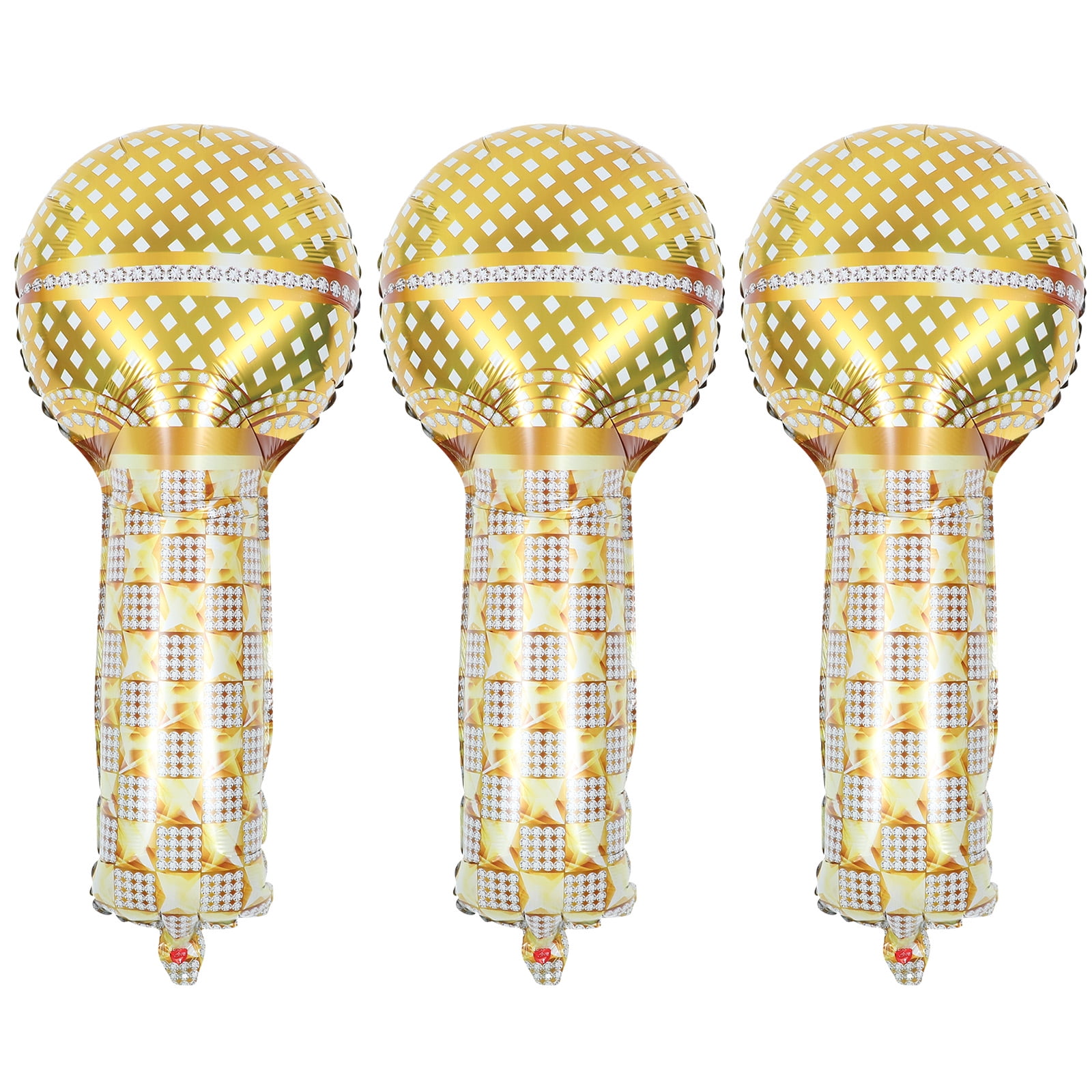 Mizh 3Pcs Inflatable Microphone Balloons 90s Party Decorations Supplies ...