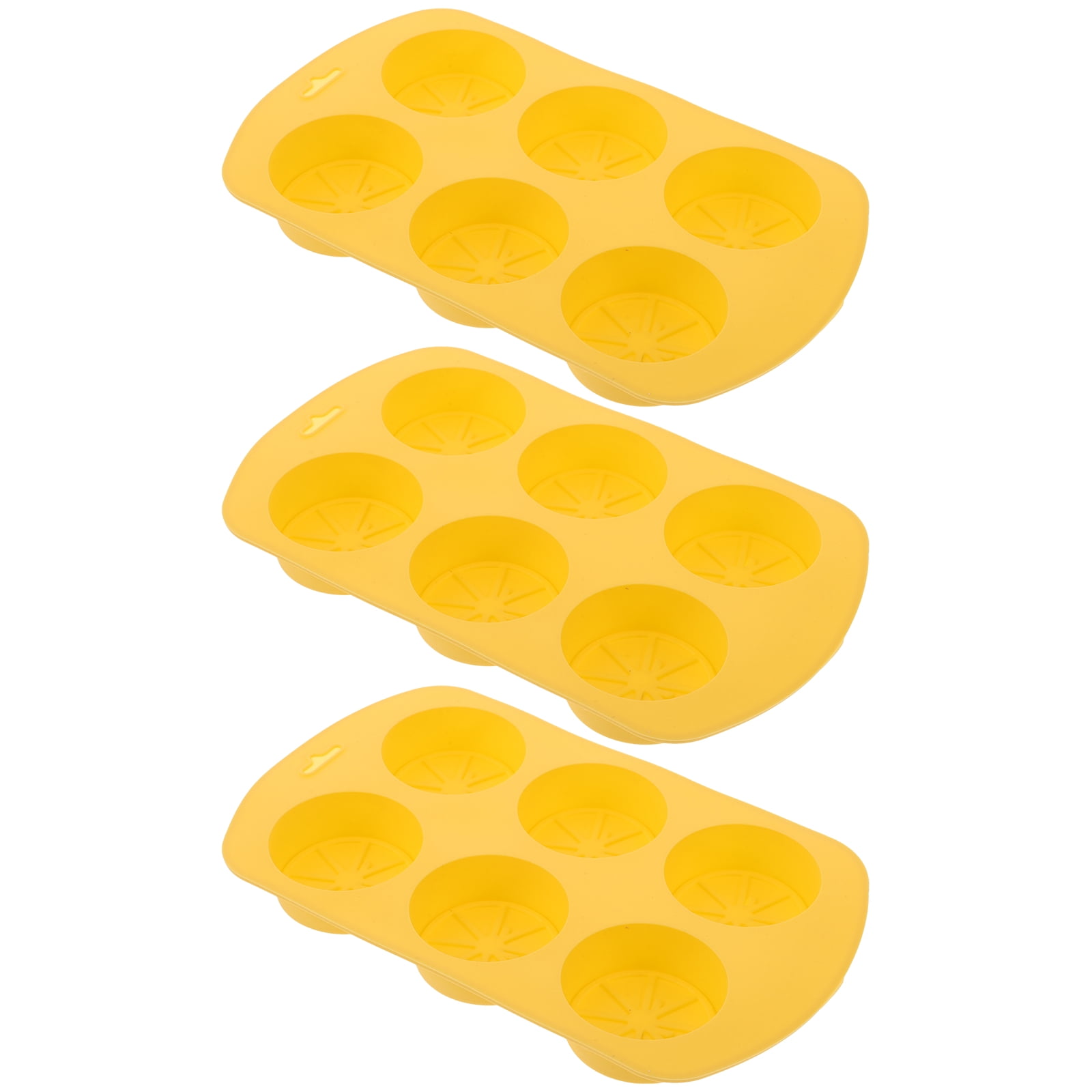 Mizh 3Pcs Lemon Slice Shaped Candle Making Mold Silicone Lemon Slice ...