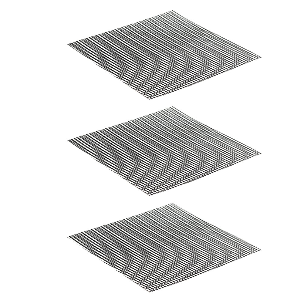 Mizh 3pcs Grill BBQ Fiberglass Mesh Mats Non-Stick Heat Resistant ...