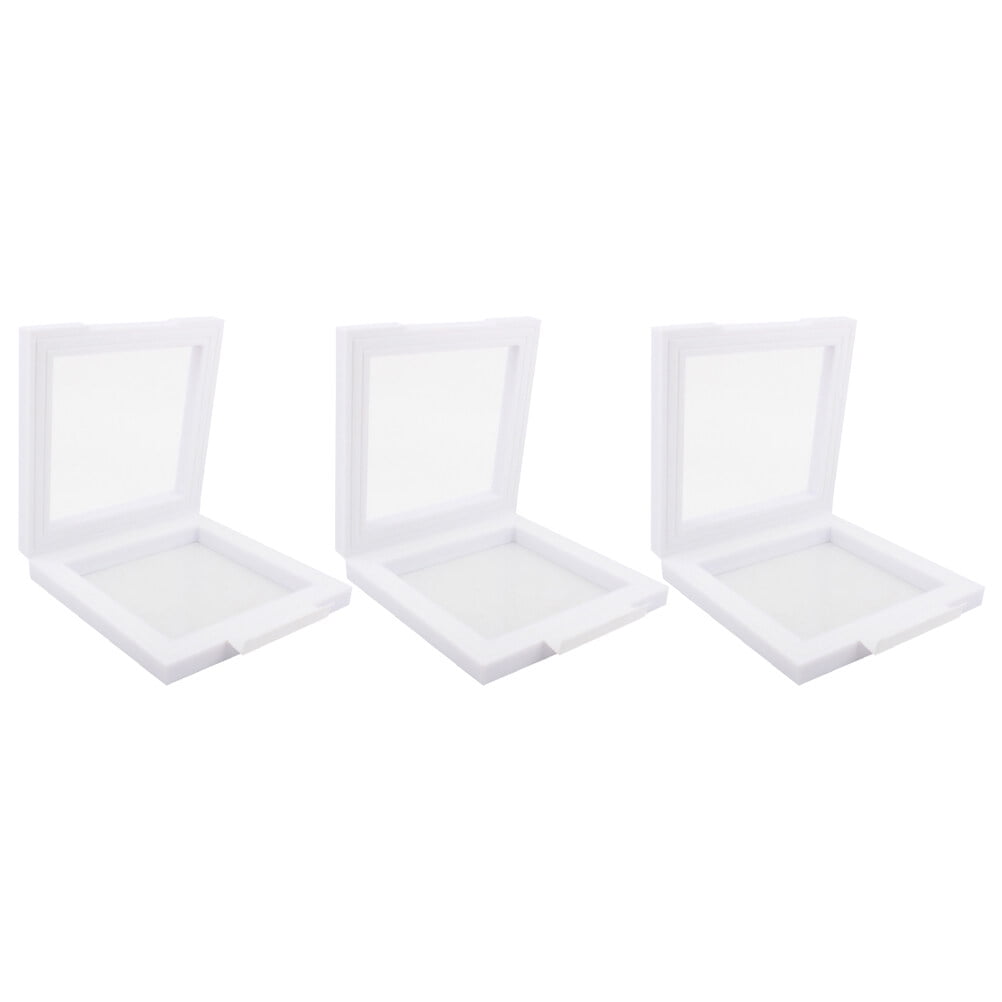 Mizh 3pcs Jewelry Brooch Breastpin Jewelry Display Box Transparent ...