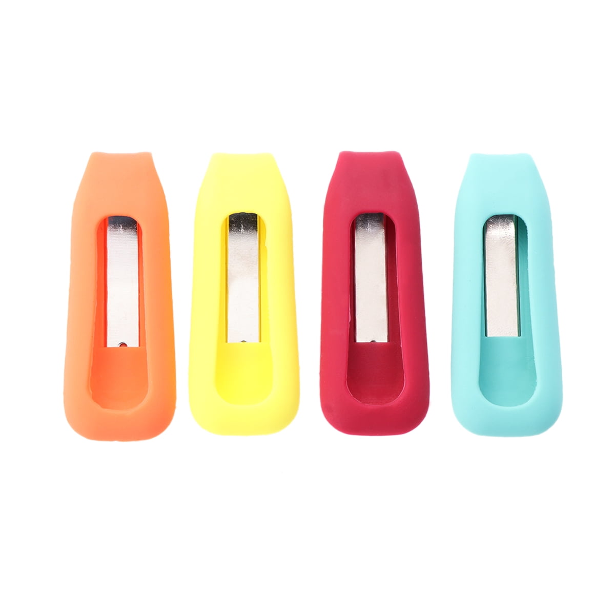 Mizh 4 PCS Pedometer Silicone Clips Colorful Wireless Activity Plus ...