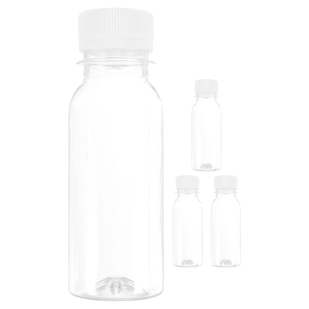 Mizh 4pcs Empty Juice Bottles Reusable Water Bottles Drink Containers ...