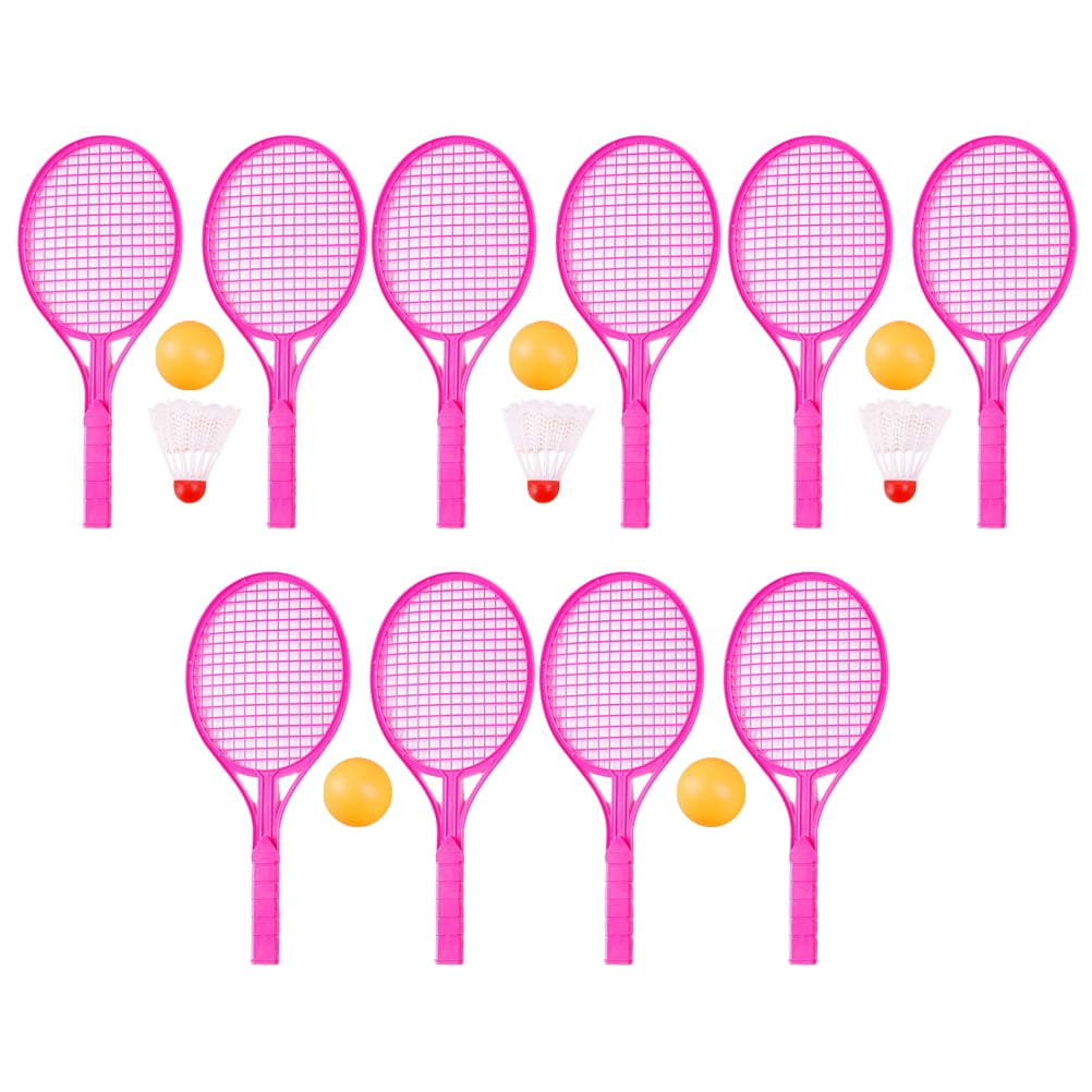 Mizh 5 Set Badminton Toys Tennis Racket Toys Table Tennis Toys Beginner ...