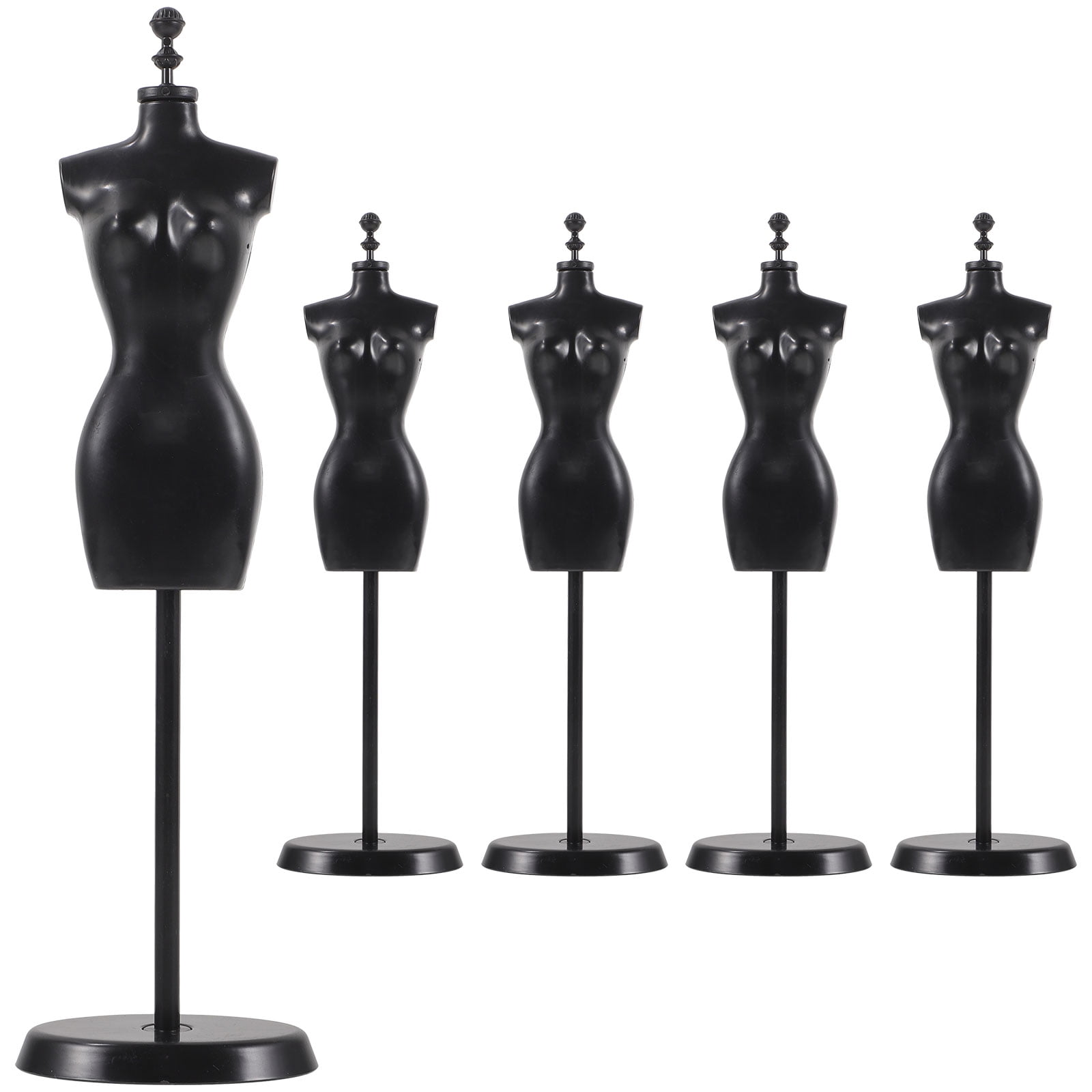 Mizh 5Pcs Desktop Doll Dress Racks Chic Doll Clothes Mannequins ...