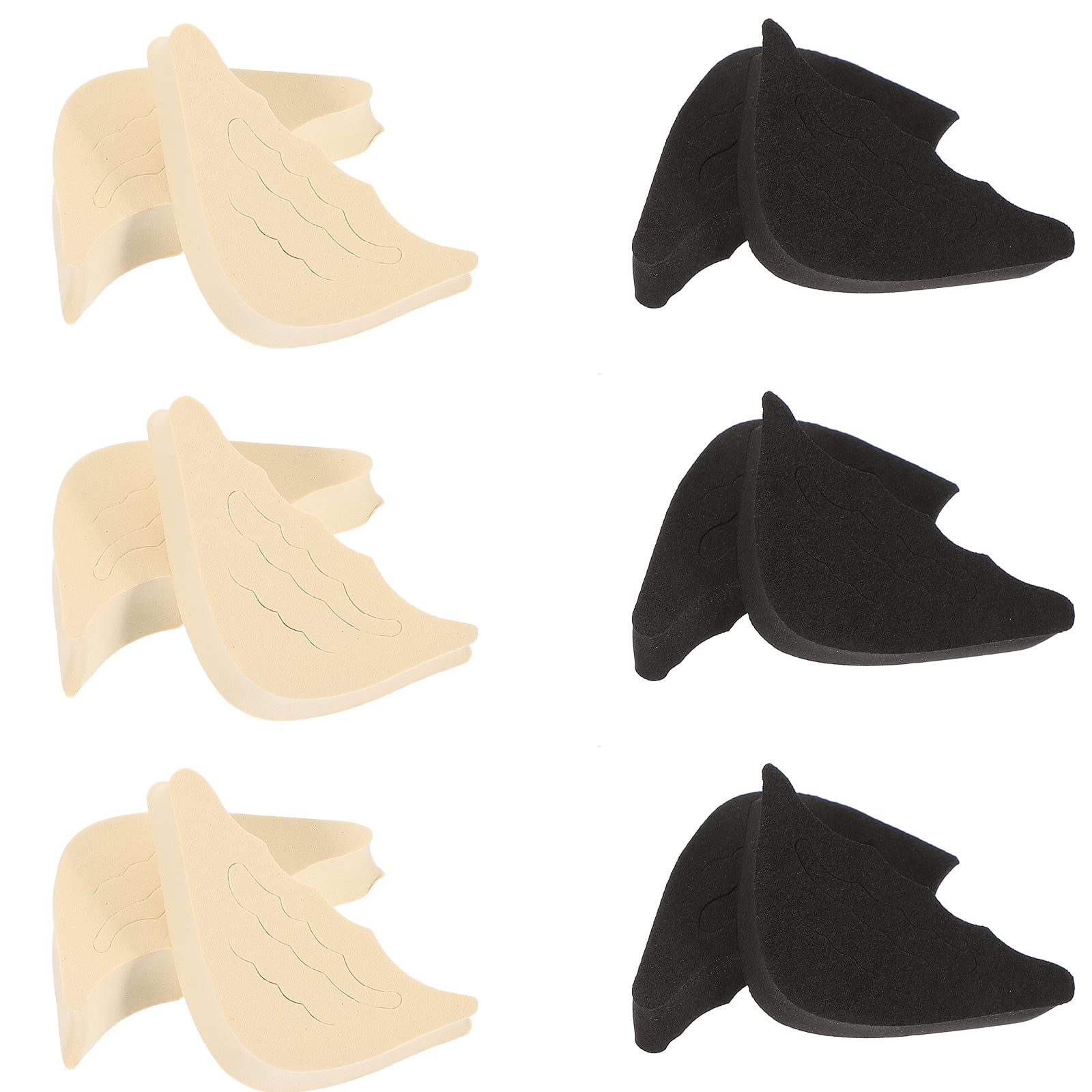 Mizh 6 Pairs Adjustable Shoe Toe Inserts Shoe Toe Filler Inserts ...