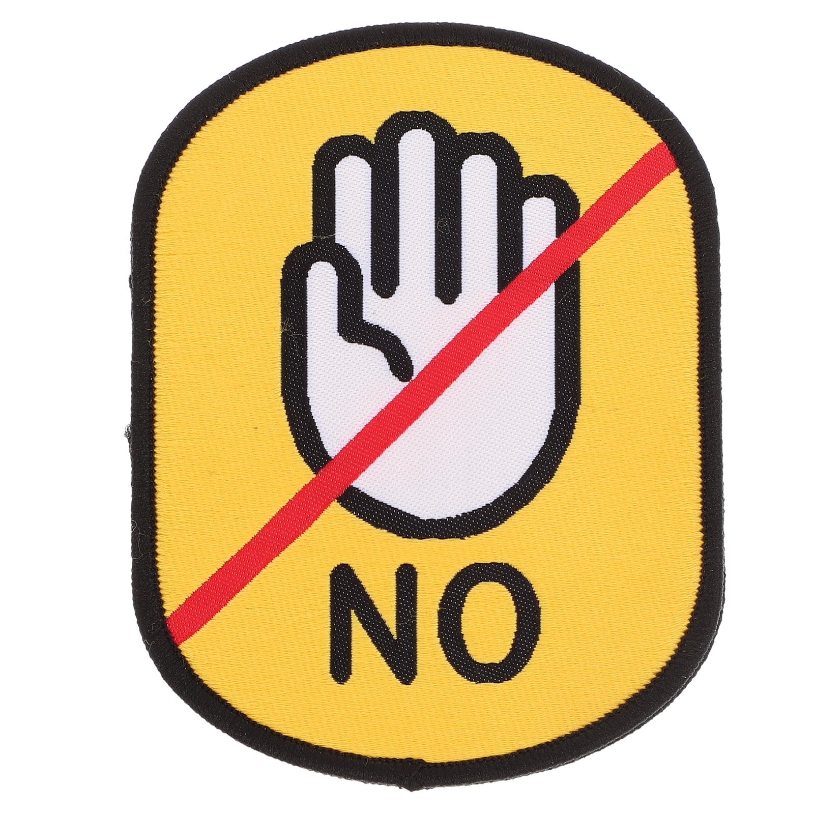 Mizh Do Not Touch Meaning Social Logo Identification Label Leash Sticky ...