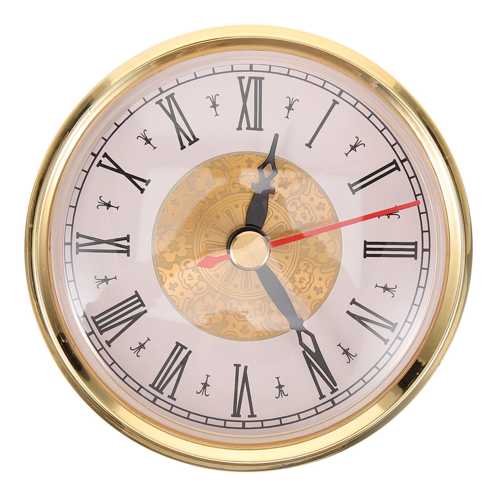 Mizh Inlaid Clock Round Clock Vintage Clock Roman Number Clock with ...