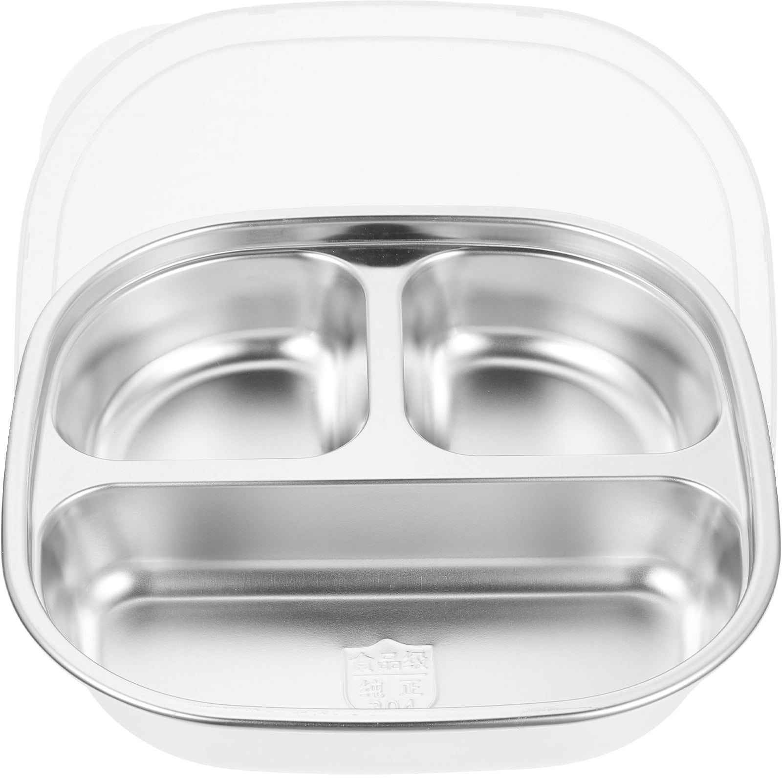 Mizh Stainless Steel Divided Tray Lunch Dinner Container Plate Tray ...