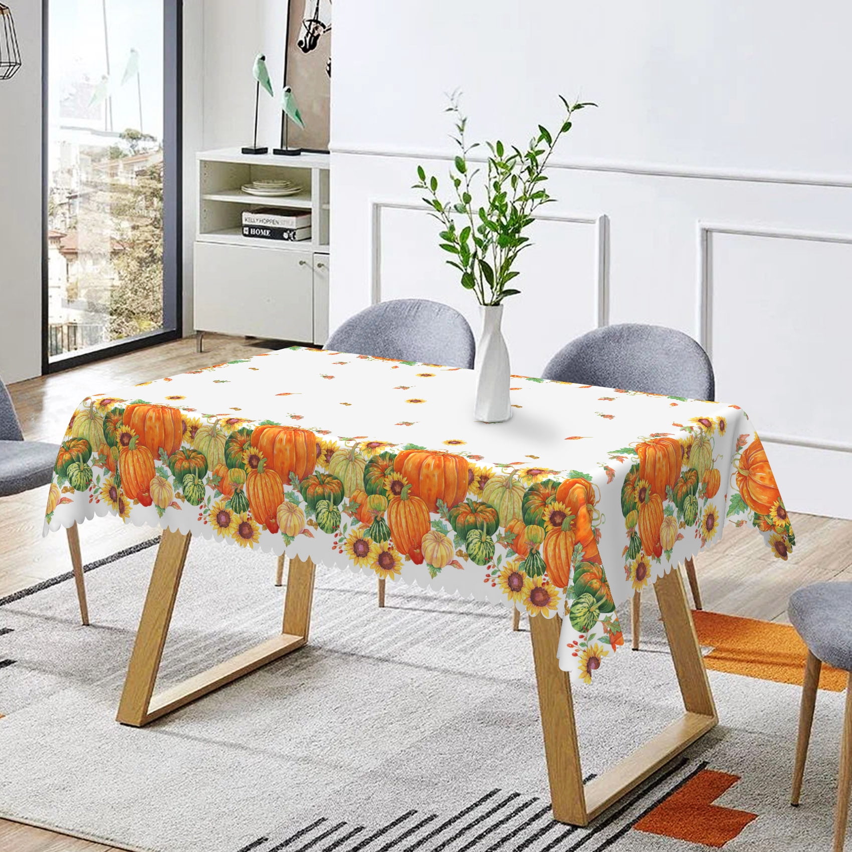 Mizhona Fall Tablecloths for Rectangle Tables Autum Maple Leaves Table ...