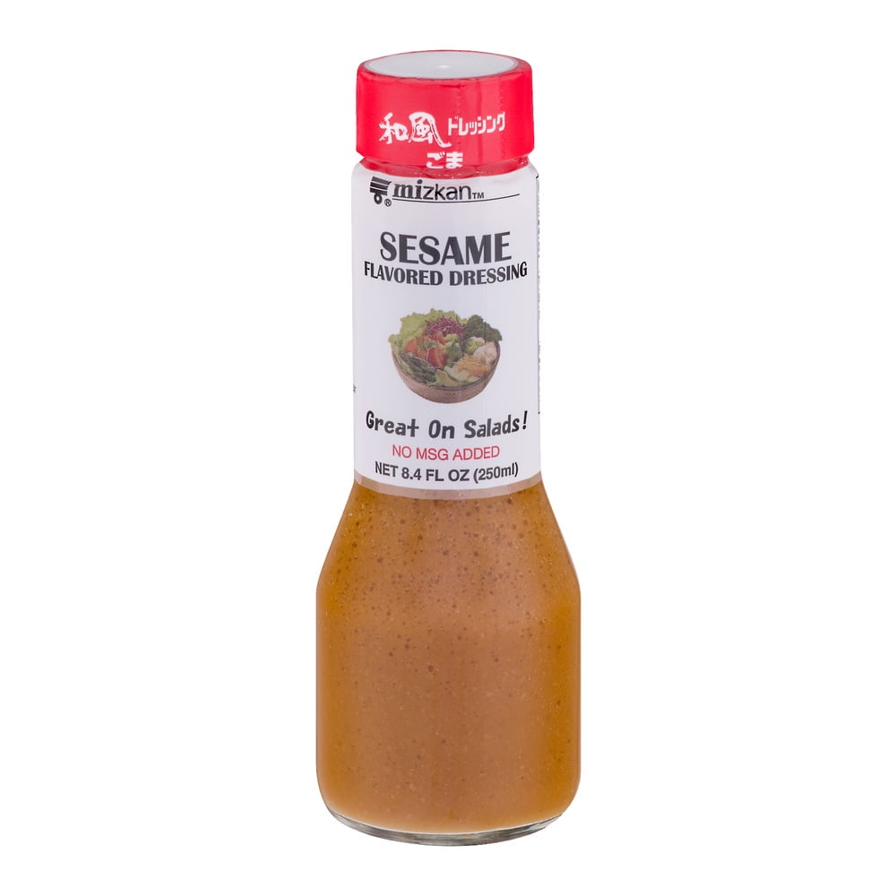 Mizkan Sesame Flavored Dressing, Bioengineered Food Ingredient, 8.4 Oz ...