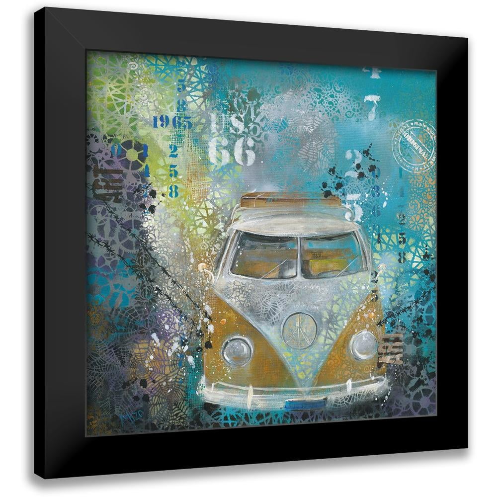 Mizo 12x12 Black Modern Framed Museum Art Print Titled - YELLOW BULLY ...