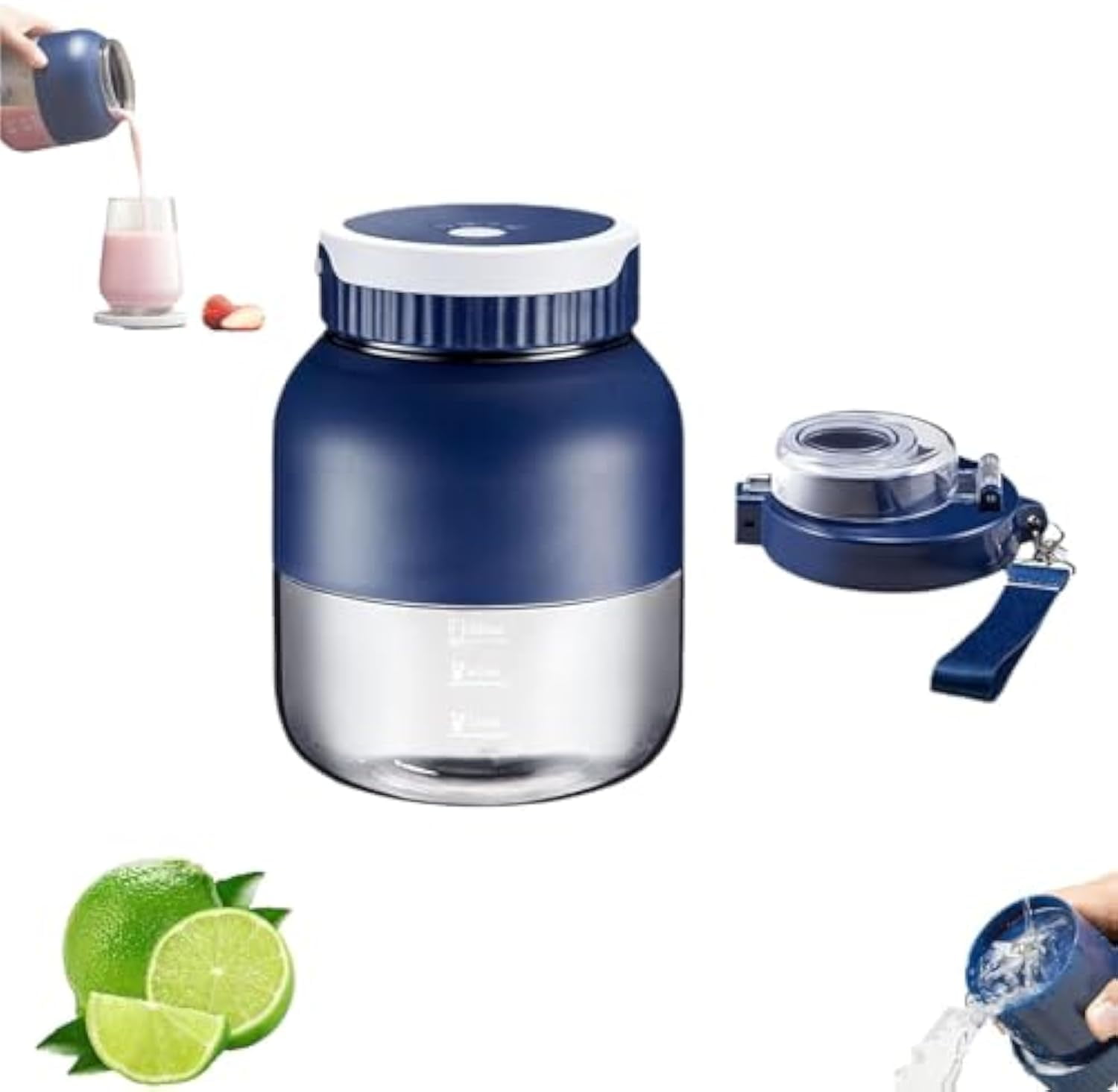 Mizuka Mini Blender, 500ml Mizuka Hand Blender, Directly Squeezed, USB ...