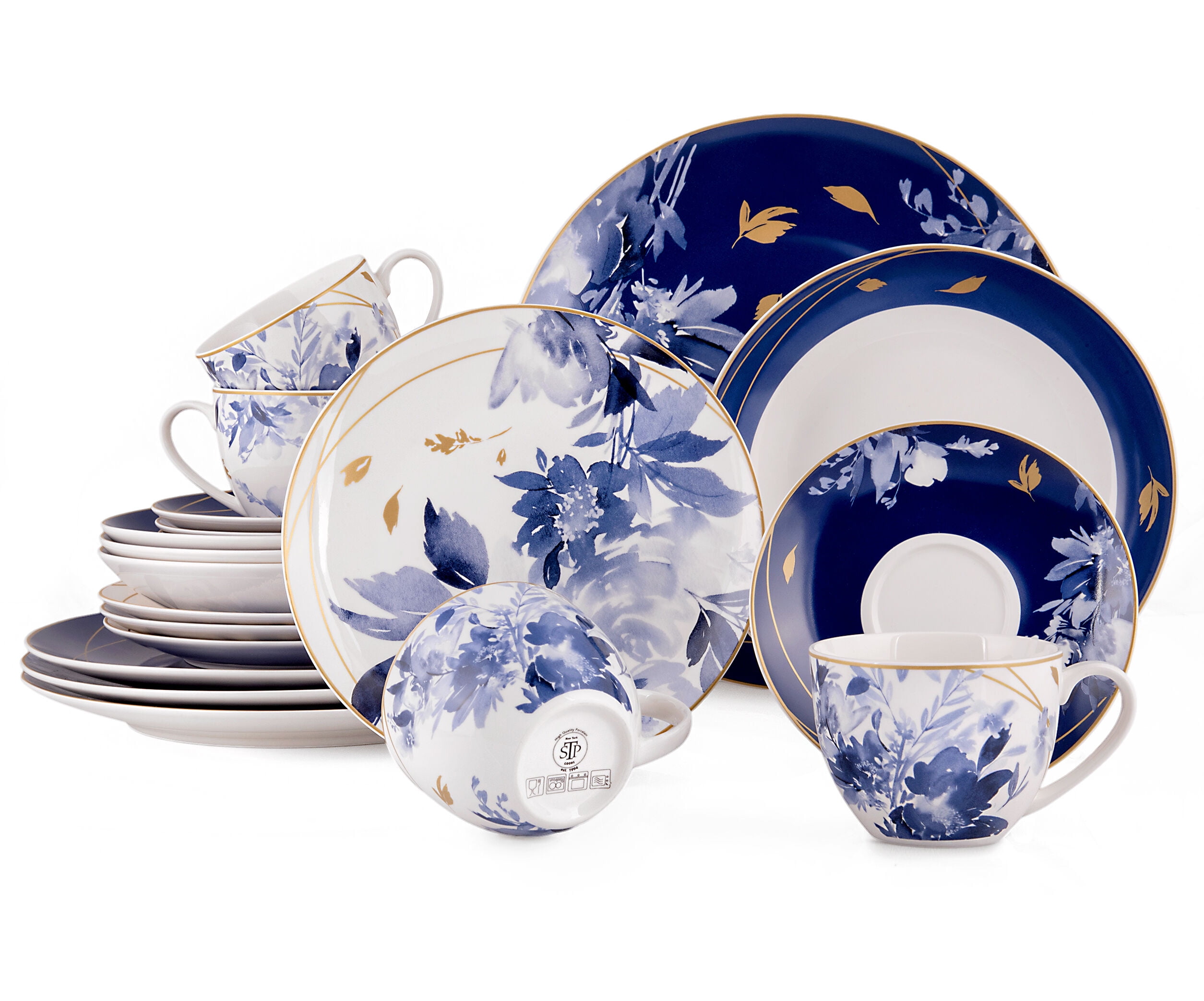 Mizuki Porcelain Dinnerware Set of 20 for 4 pers. in Gift Box - Walmart.com