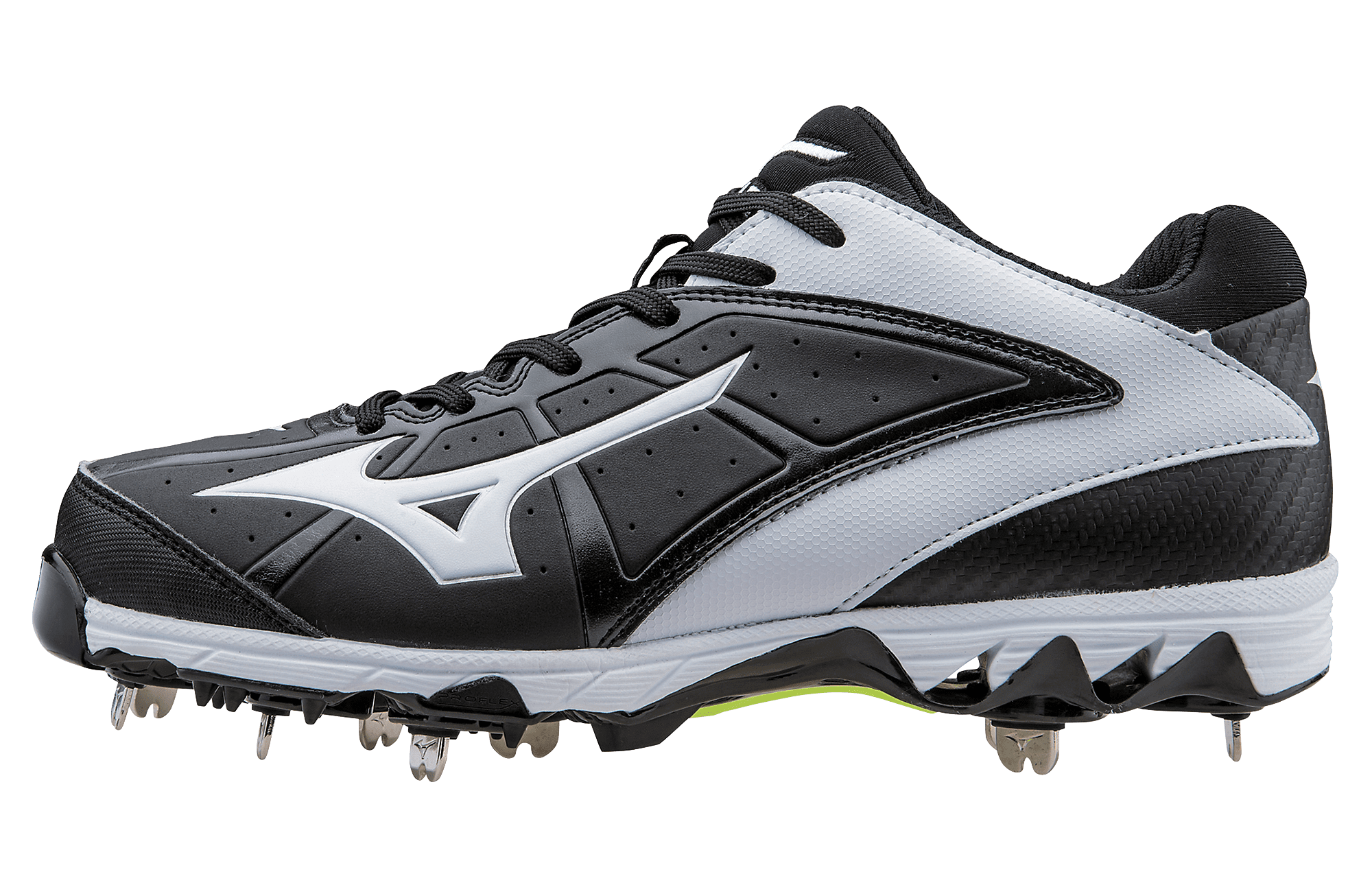 Mizuno 9-Spike Swift 4 Women's Softball Cleat, Size 6.5, Black-White ...