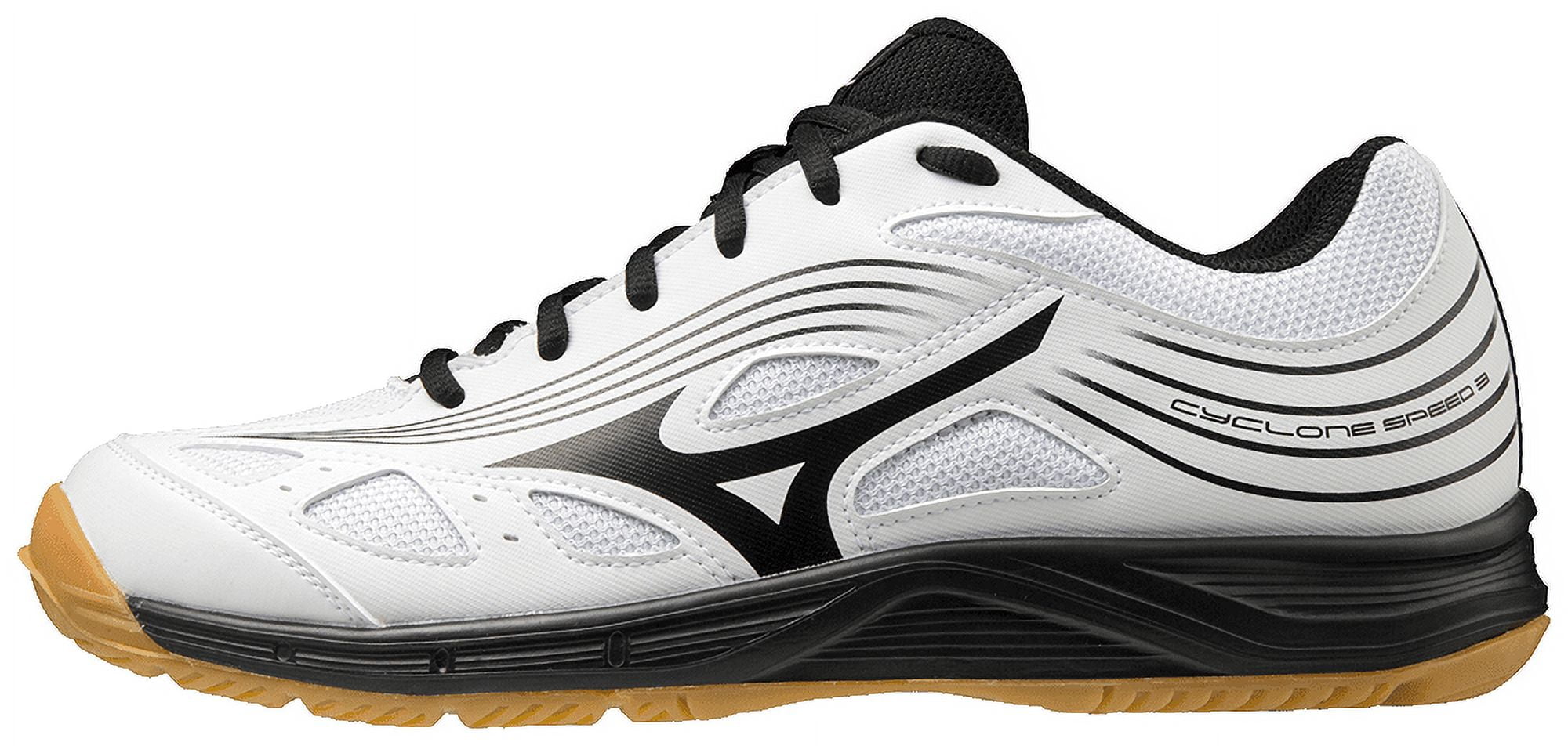 Mizuno Cyclone Speed 3 Volleyball Shoe, Size 12, White-Black (0090 ...