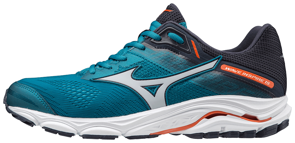 Mizuno Men's Wave Inspire 15 Running Shoe, Size 10, Ocean Depths-Cloud ...