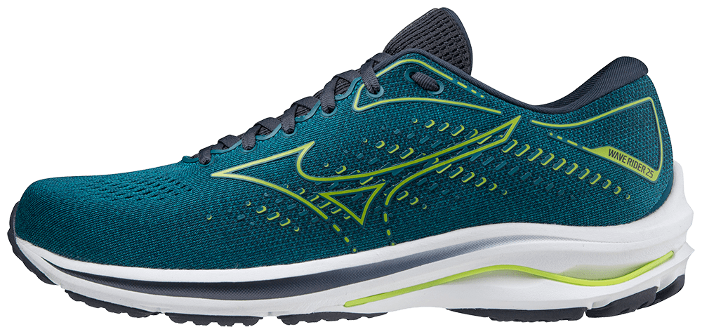 Mizuno Men's Wave Rider 25 Running Shoe, Size 11, Harbor Blue (Hbhb ...