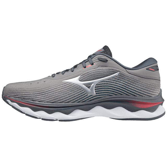 Mizuno Men's Wave Sky 5 Running Shoe, Size 8, Steel Grey (9M9m ...
