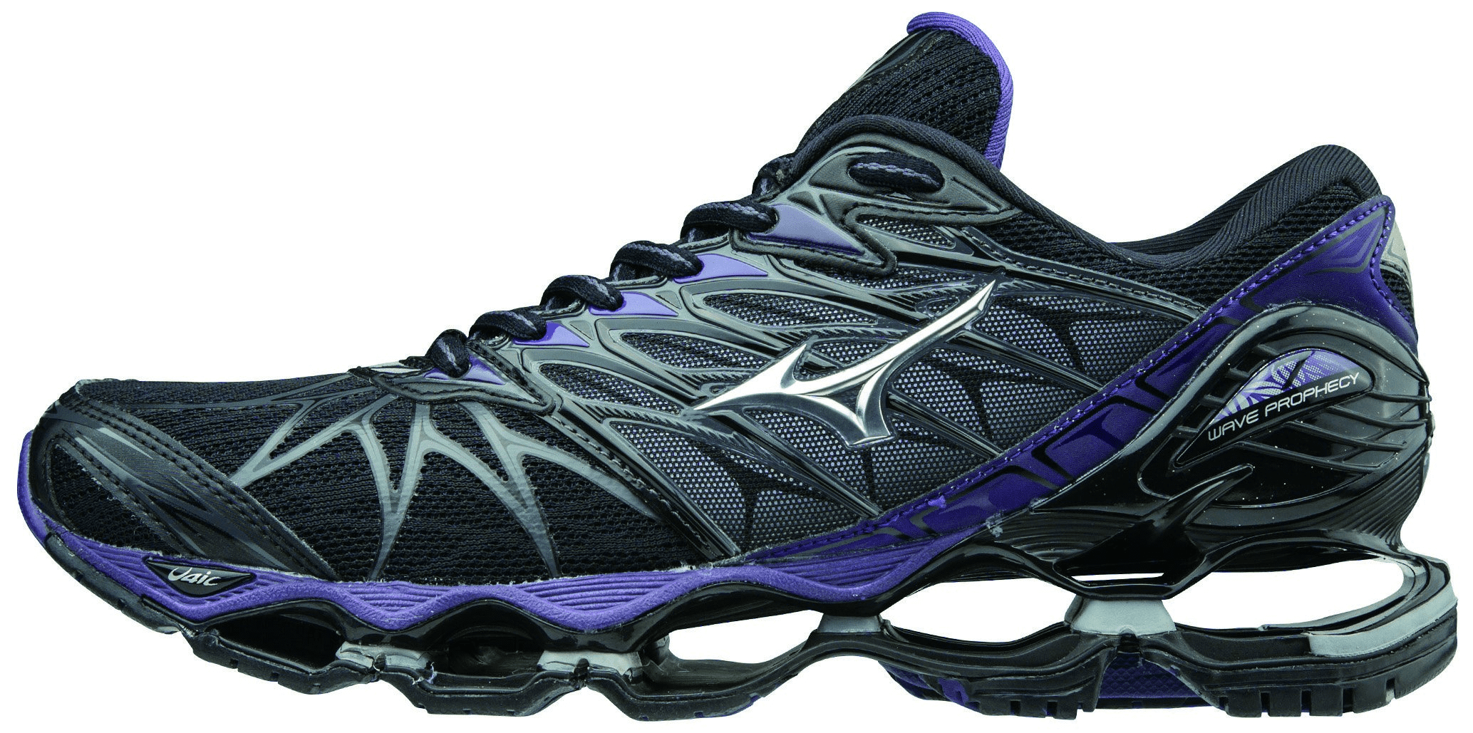 Mizuno Women's Wave Prophecy 7 Running Shoe, Size 10, Black-Silver ...
