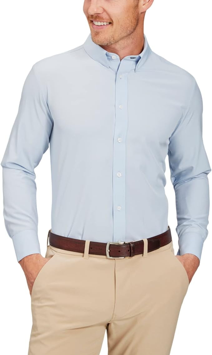 Mizzen+Main Men's Performance Dress Shirt Classic Fit - Machine Wash ...