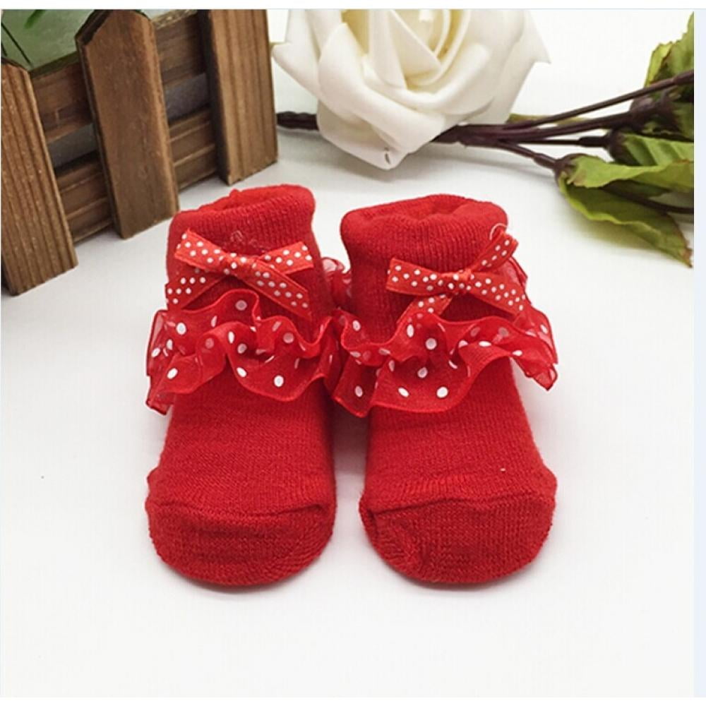 Mjbaby Infant Newborn Toddler Baby Girls Sock Children Princess Bowknot ...