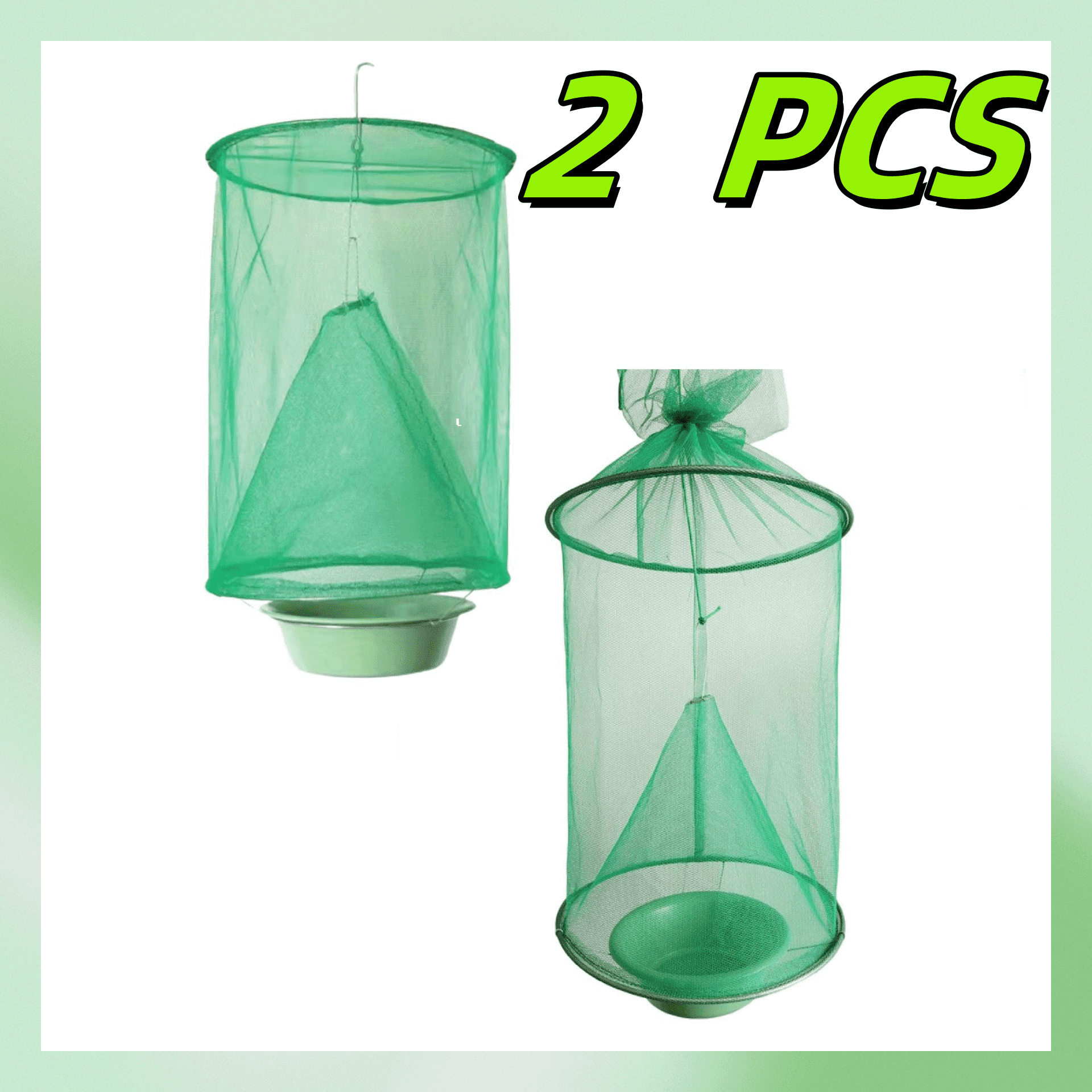 BOZHOU 2 PCS Ranch Fly Traps Fly Traps Outdoor - Reusable Versatile ...