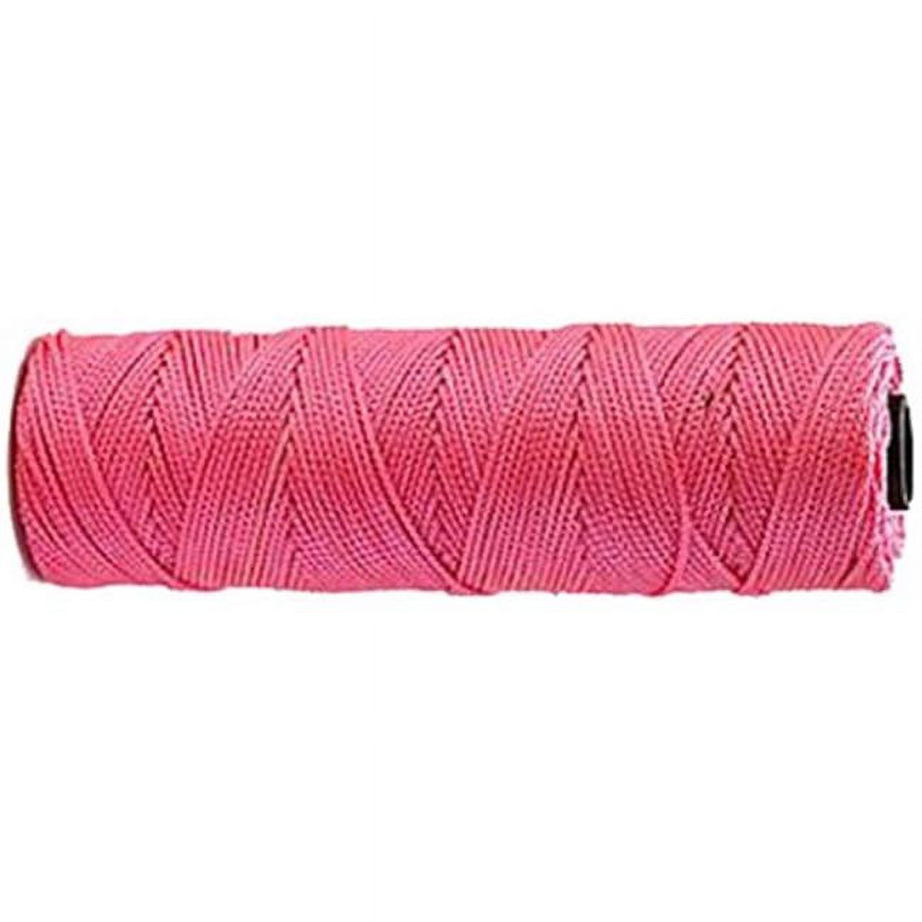 Mjj BL505 8 oz, No.18 x 500 ft. Nylon Braided Twine, Glow Orange ...