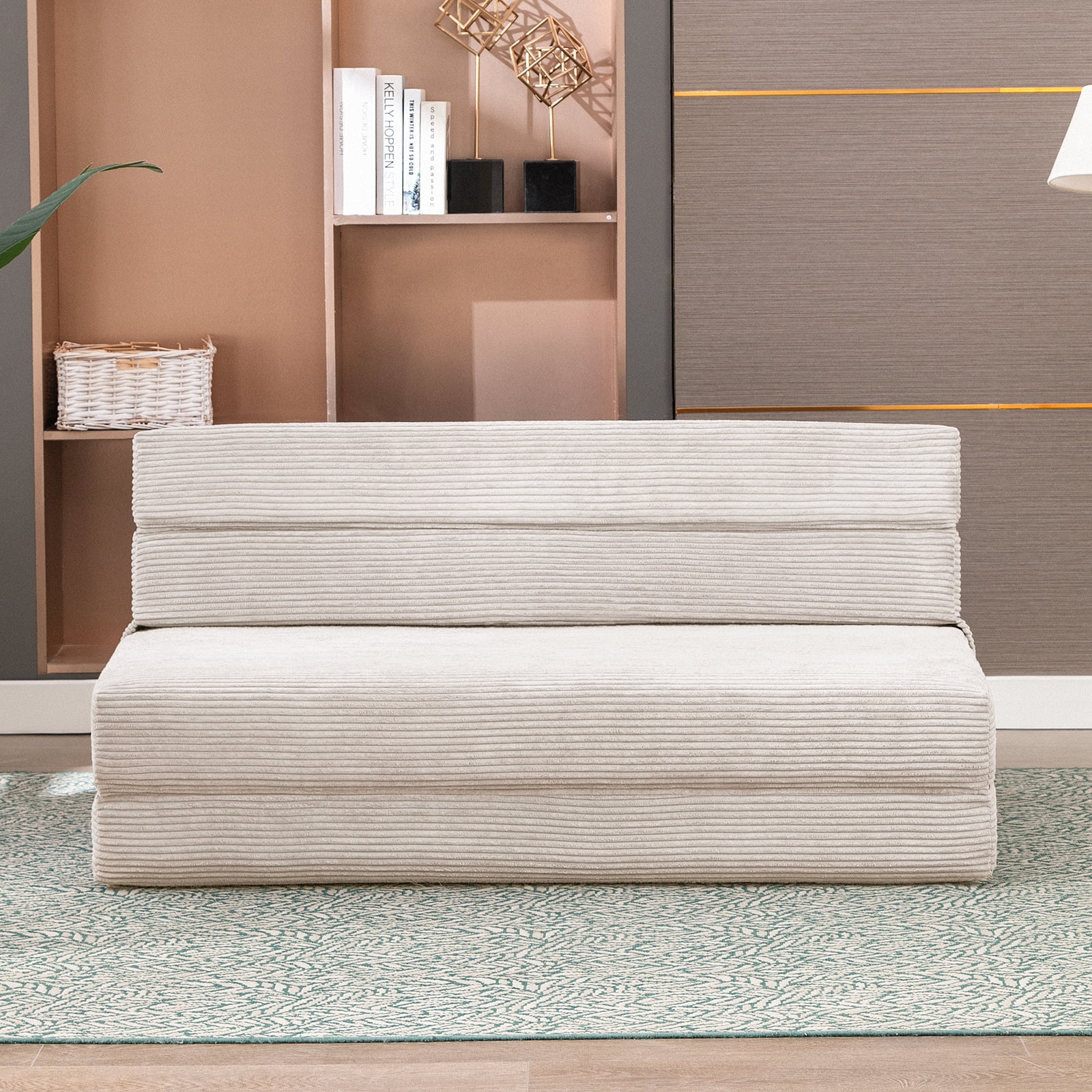 Mjkone Folding Sofa Bed, Full Size Floor Foldable Sleeper Sofa ...