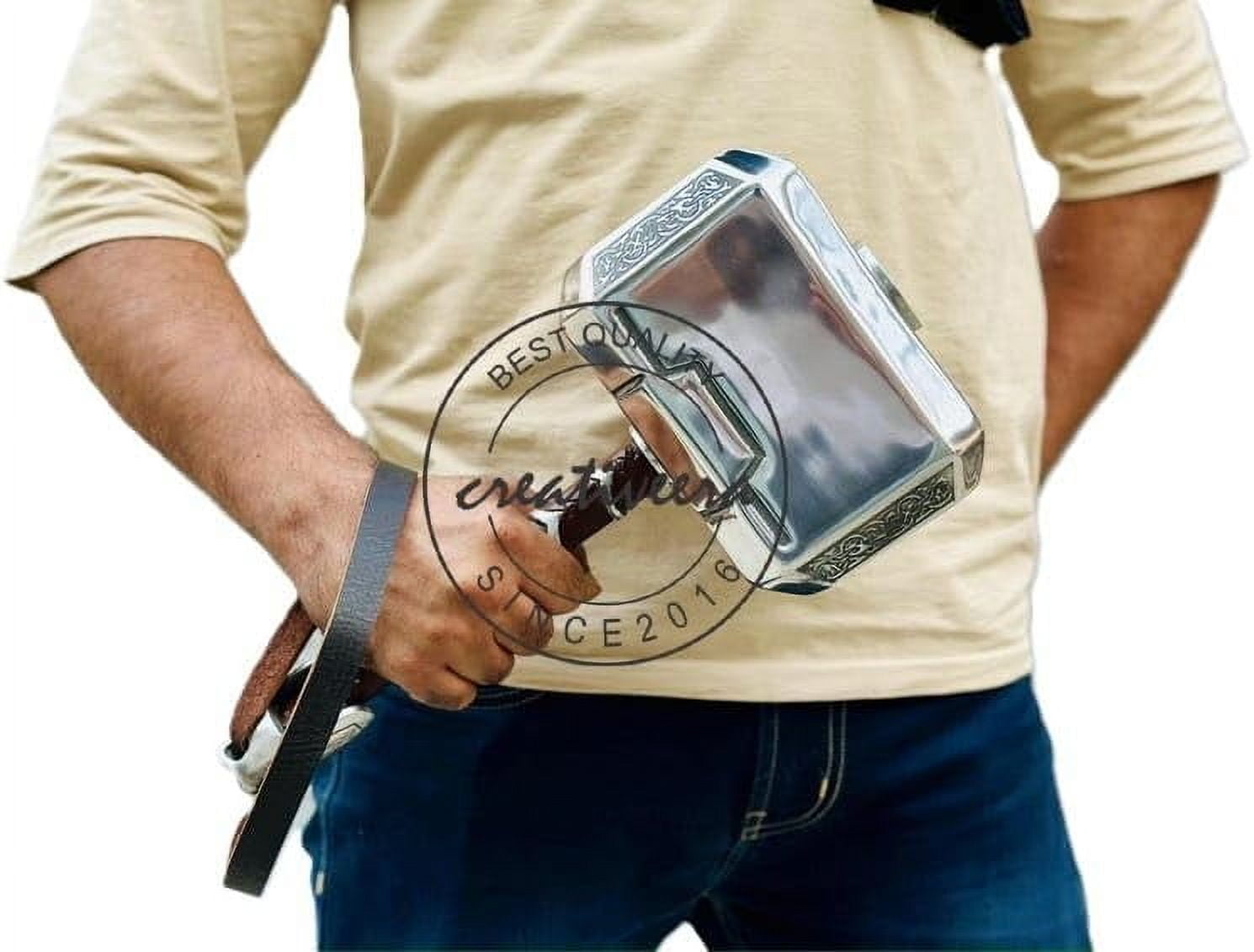 Mjolnir Metal Thor Hammer | Thor's Hammer | Mjolnir Hammer - Metal Prop ...