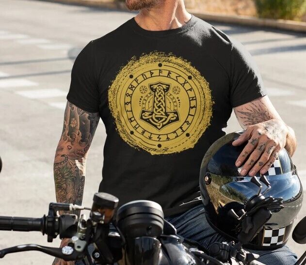 Mjolnir - The Hammer of Thor | Norse Pagan Symbol | Viking Runes T ...