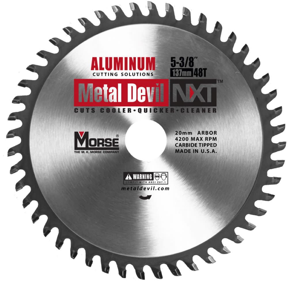 MK Morse CSM53848NAC Metal Devil Circular Saw Blade, Aluminum ...