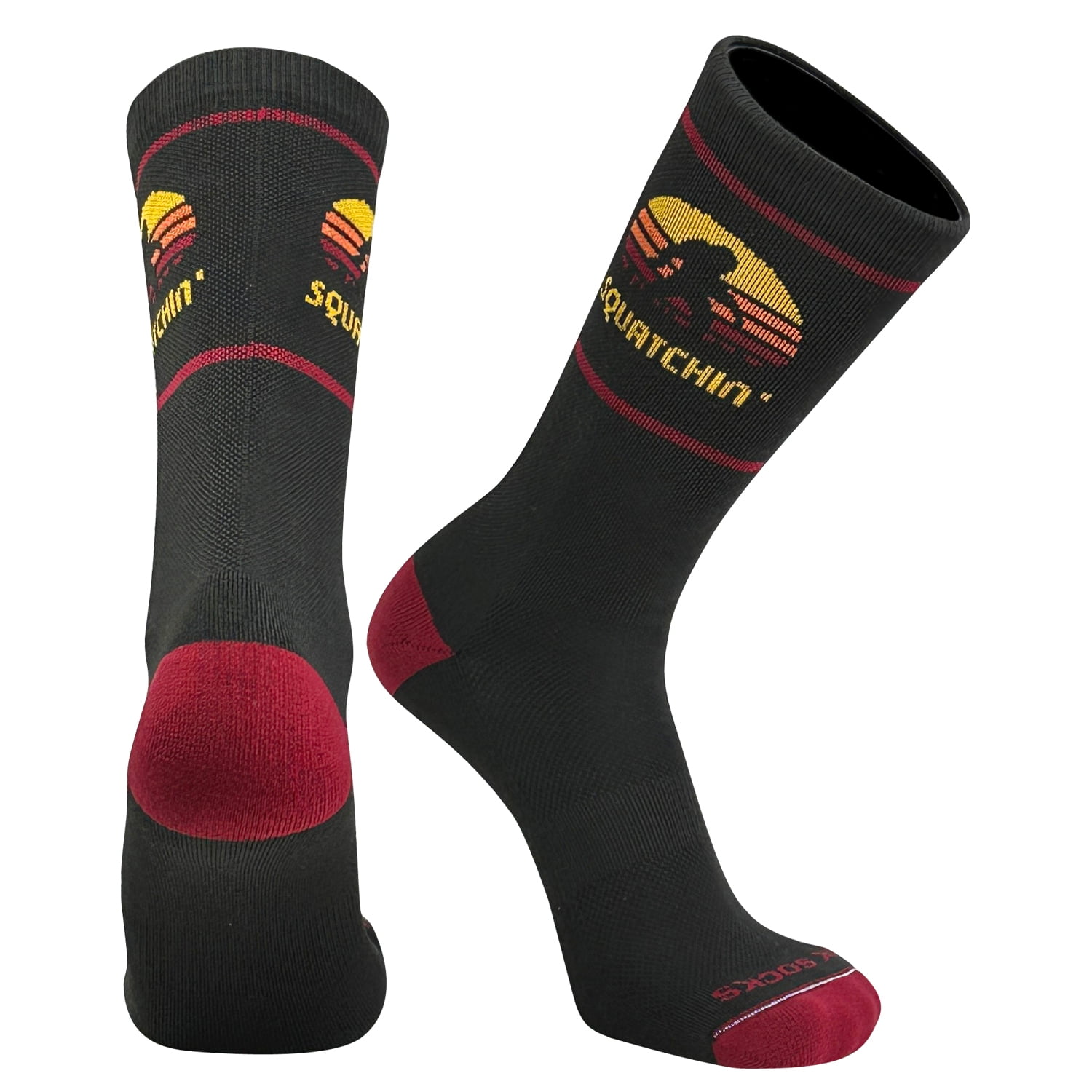 Mk Socks Black Big Foot Squatchin' Crew Socks (M) - Walmart.com