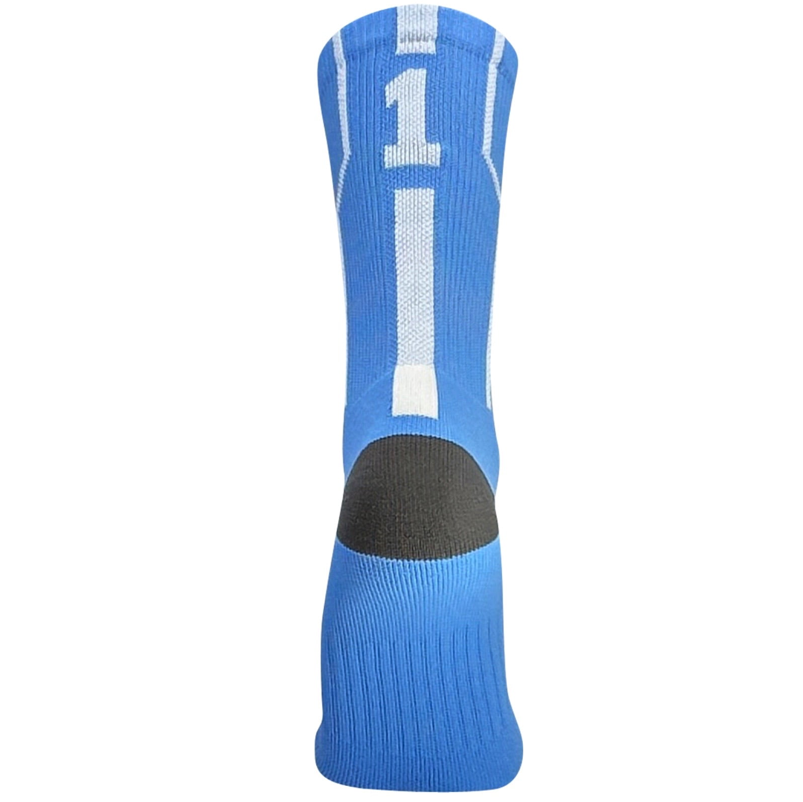 Mk Socks Player ID Jersey Number SINGLE Crew Sock - Columbia Blue ...