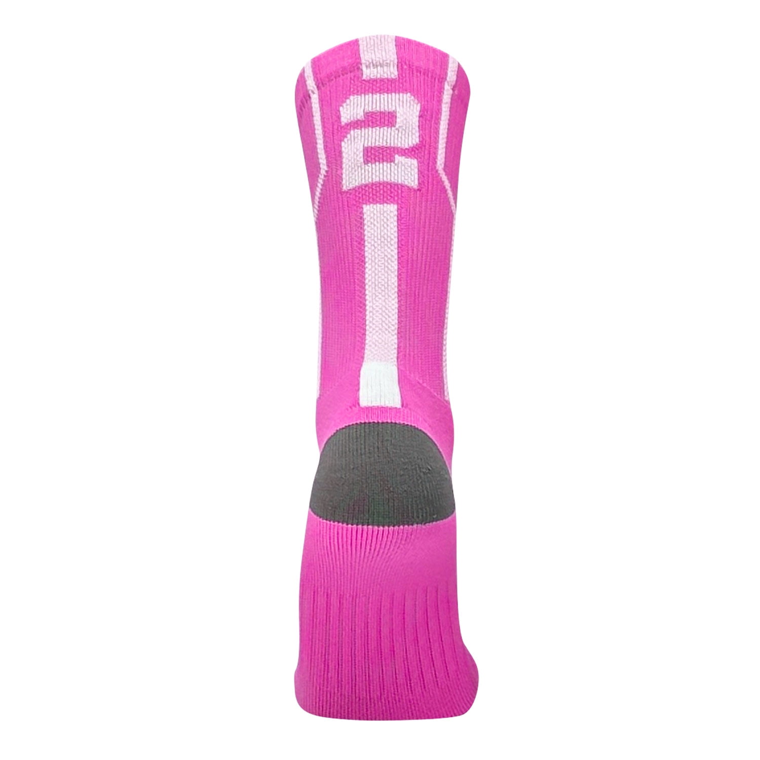 Mk Socks Player ID Jersey Number SINGLE Crew Sock - Hot Pink, White - Walmart.com