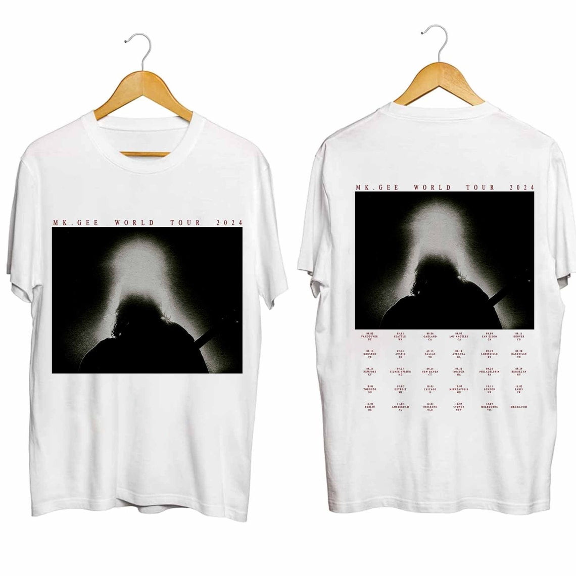 Mk.gee 2024 Tour WHITE Shirt, Mk.Gee Fan Shirt, Mk.Gee 2024 Concert ... Mk.gee 2024 Tour WHITE Shirt, Mk.Gee Fan Shirt, Mk.Gee 2024 Concert ...