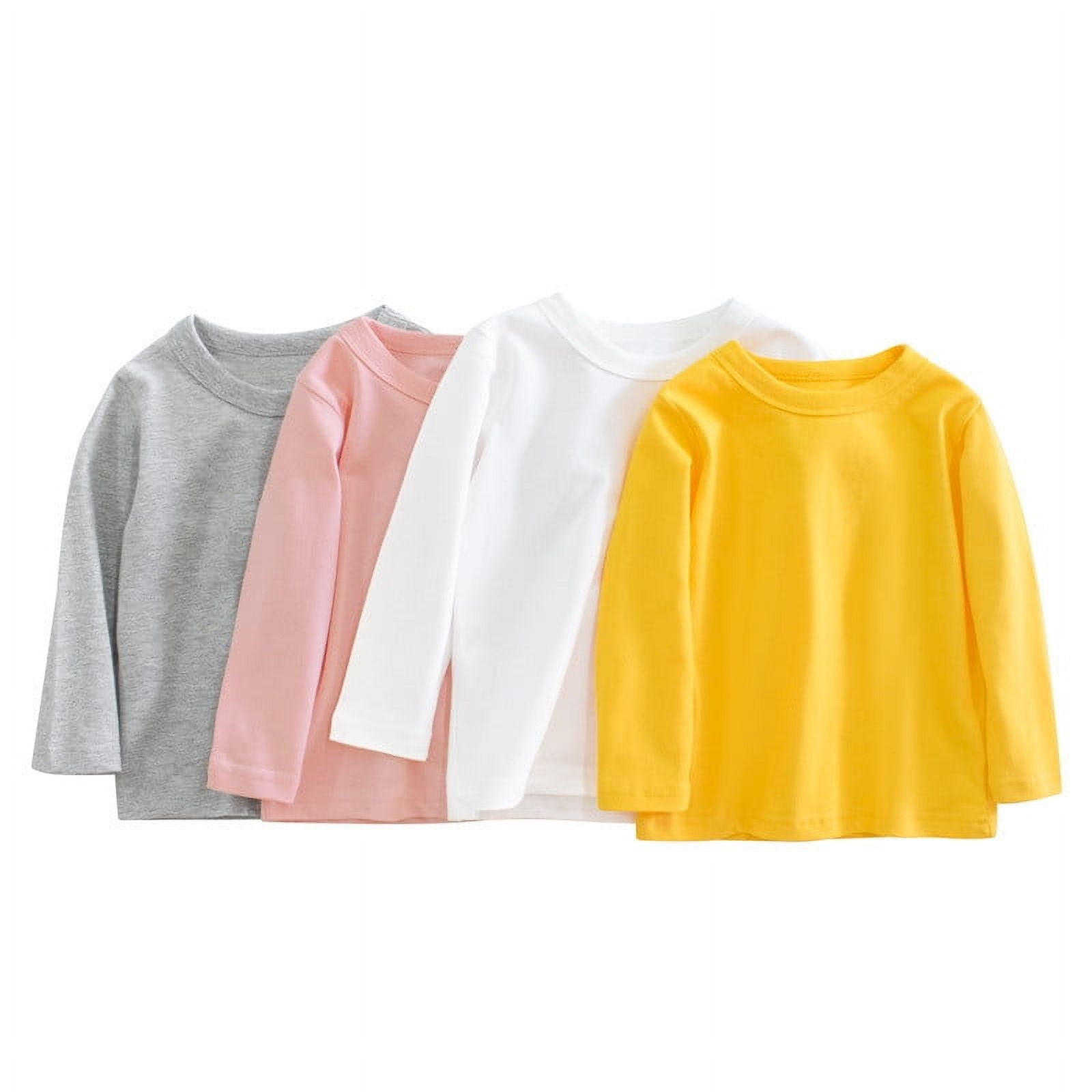 Mkndvns Toddler Kids Girls Boys And Toddler Long Sleeve Basic Layering ...