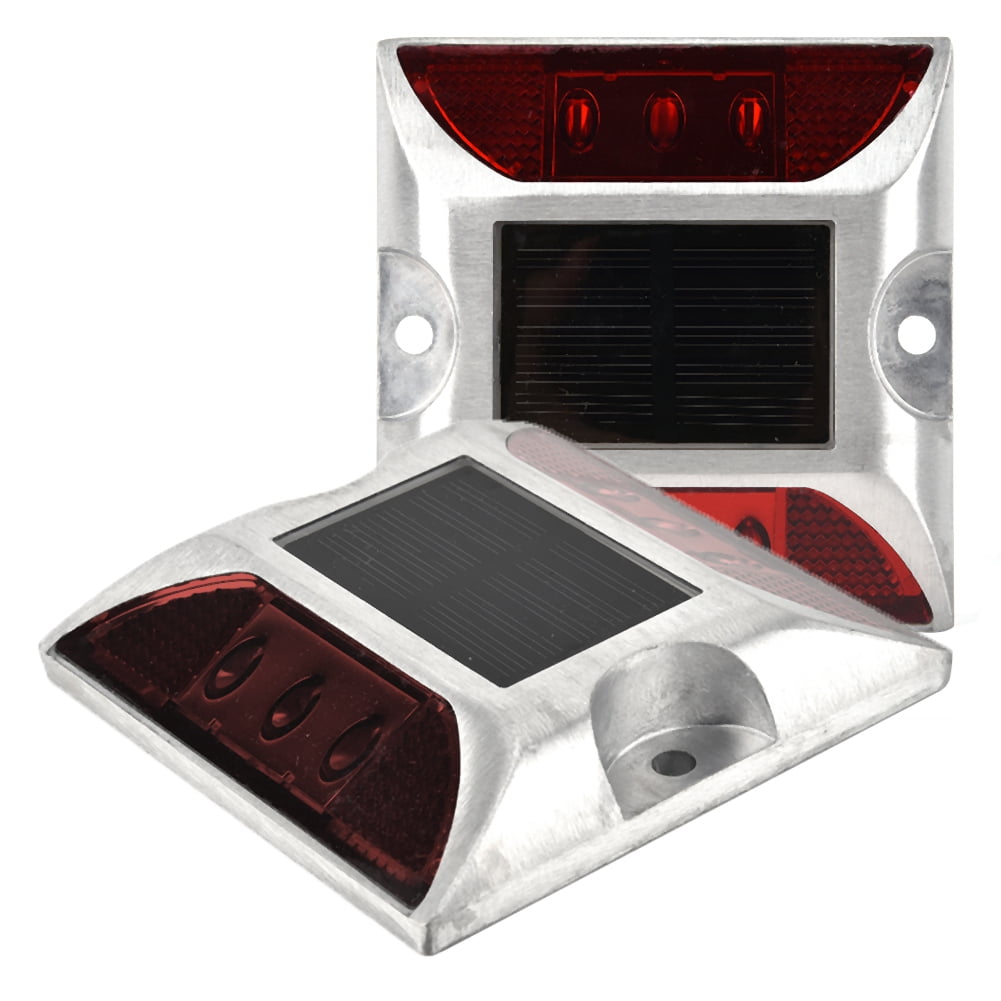 Mkoaceer 6 LED Solar Ground Marker Lights Waterproof Outdoor Driveway ...