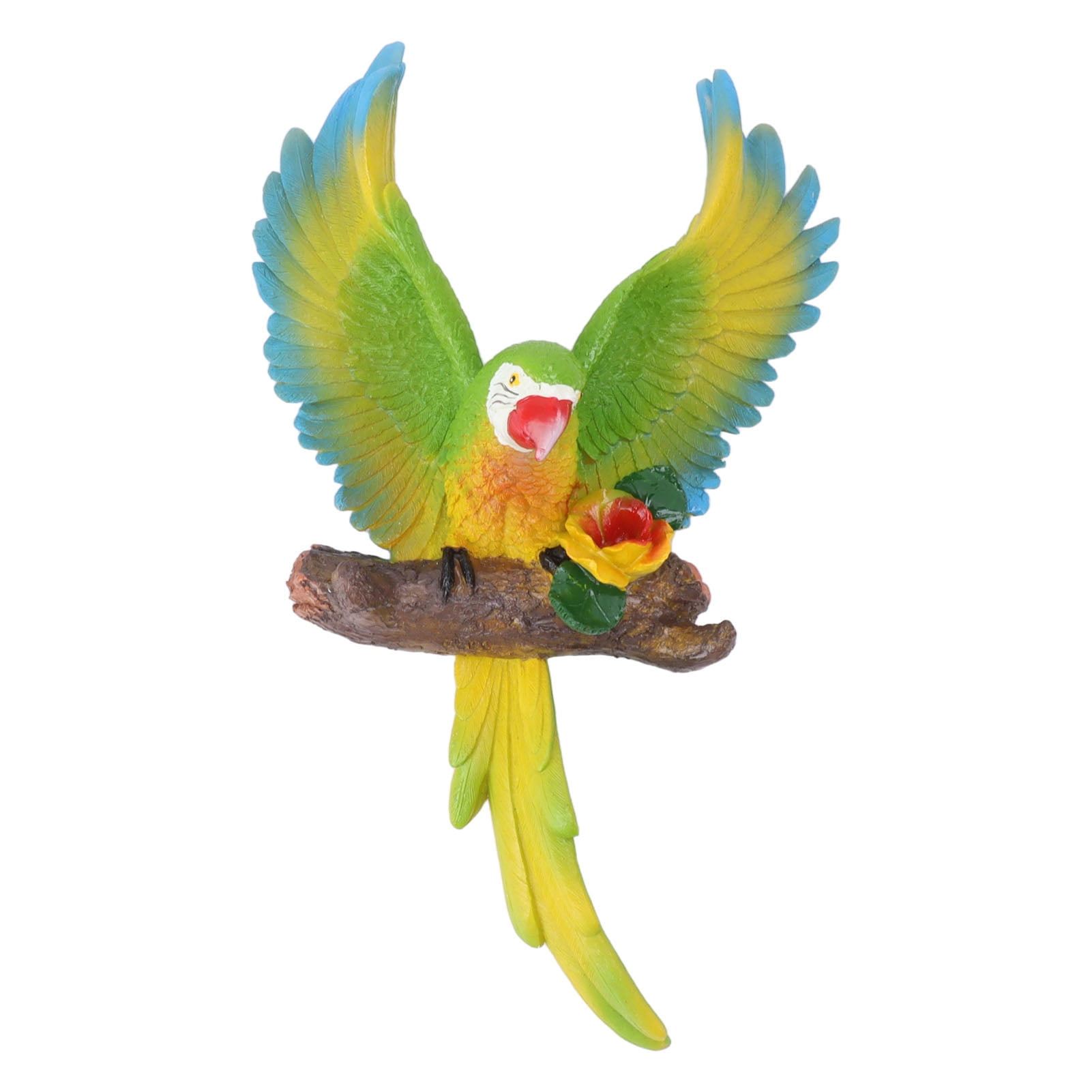 Mkoaceer Lifelike Parrot Wall Decoration, Resin Flapping Wings Hanging ...