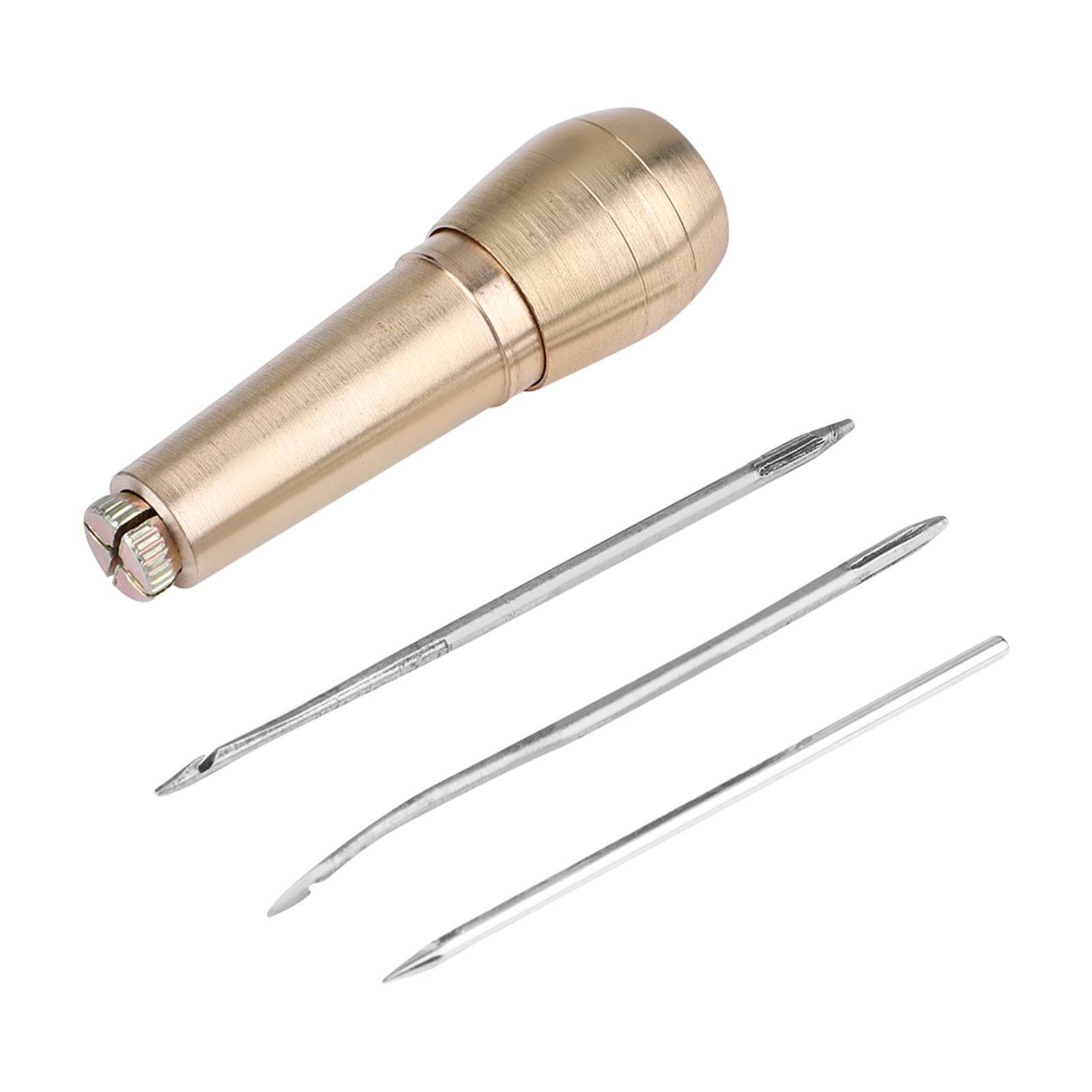 Mkoaceer Sewing Awl Needles, Copper Handle Awl Awl Sewing Tool ...