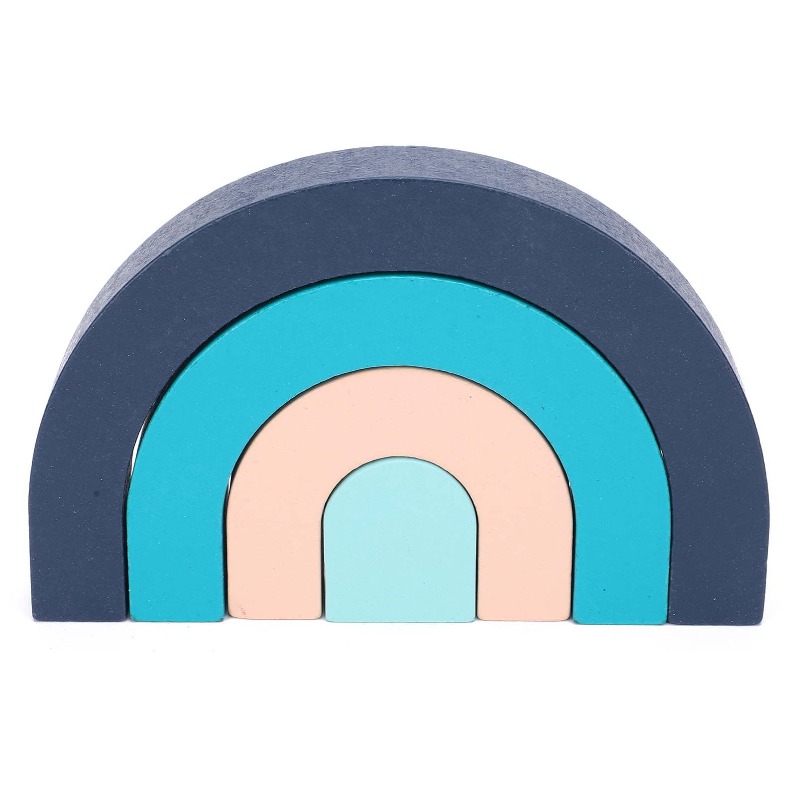 Mkoaceer Small Foot Wooden Building Blocks Rainbow , Motor Skills Toy ...