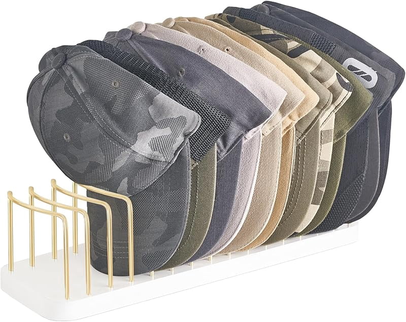 Mkono Hat Organizer for Baseball Caps, Hat Holder for 10 Baseball Caps ...