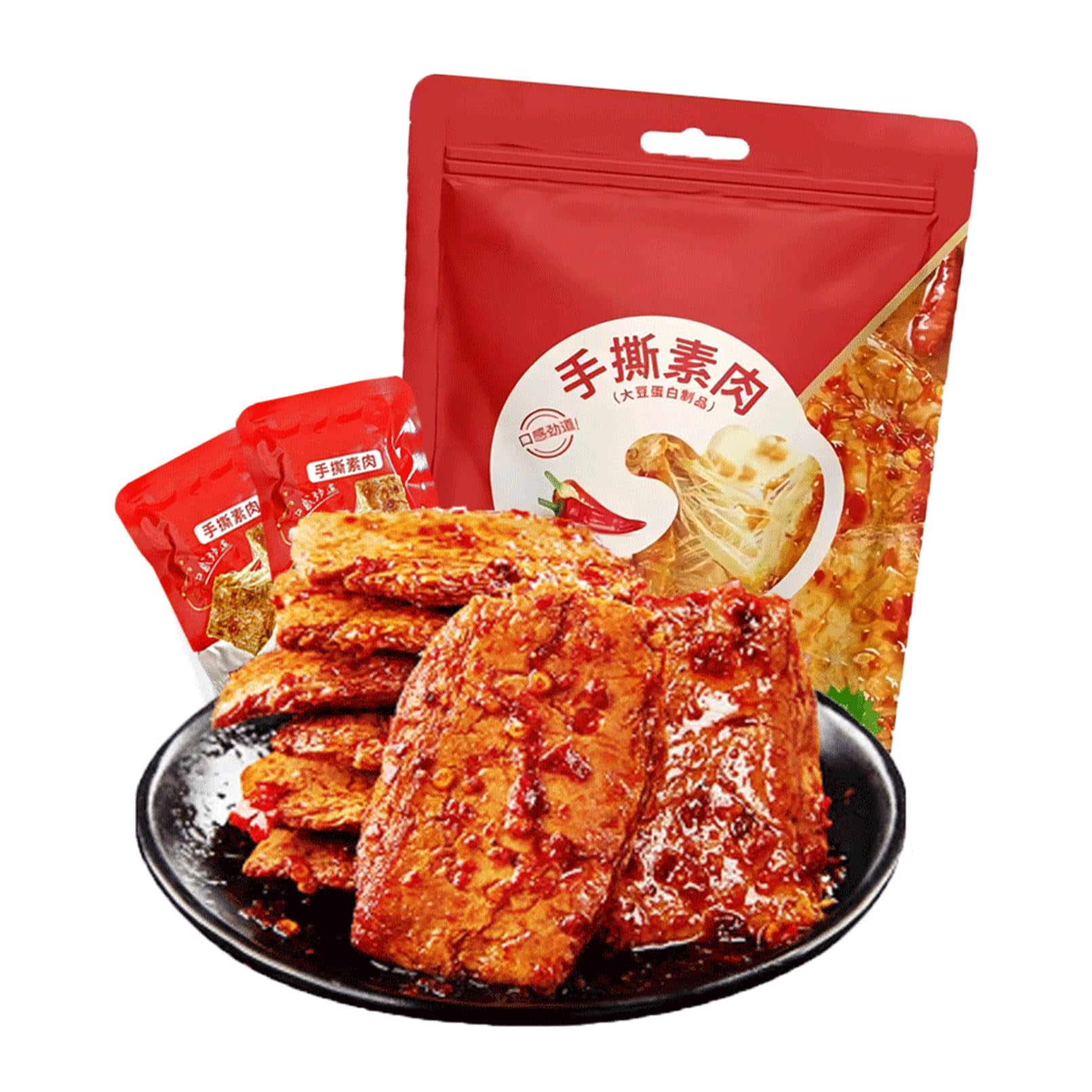 Mkostlich Bean Curd Spicy RRF12 Snack, Tofu Snack, Spicy Dried Tofu ...