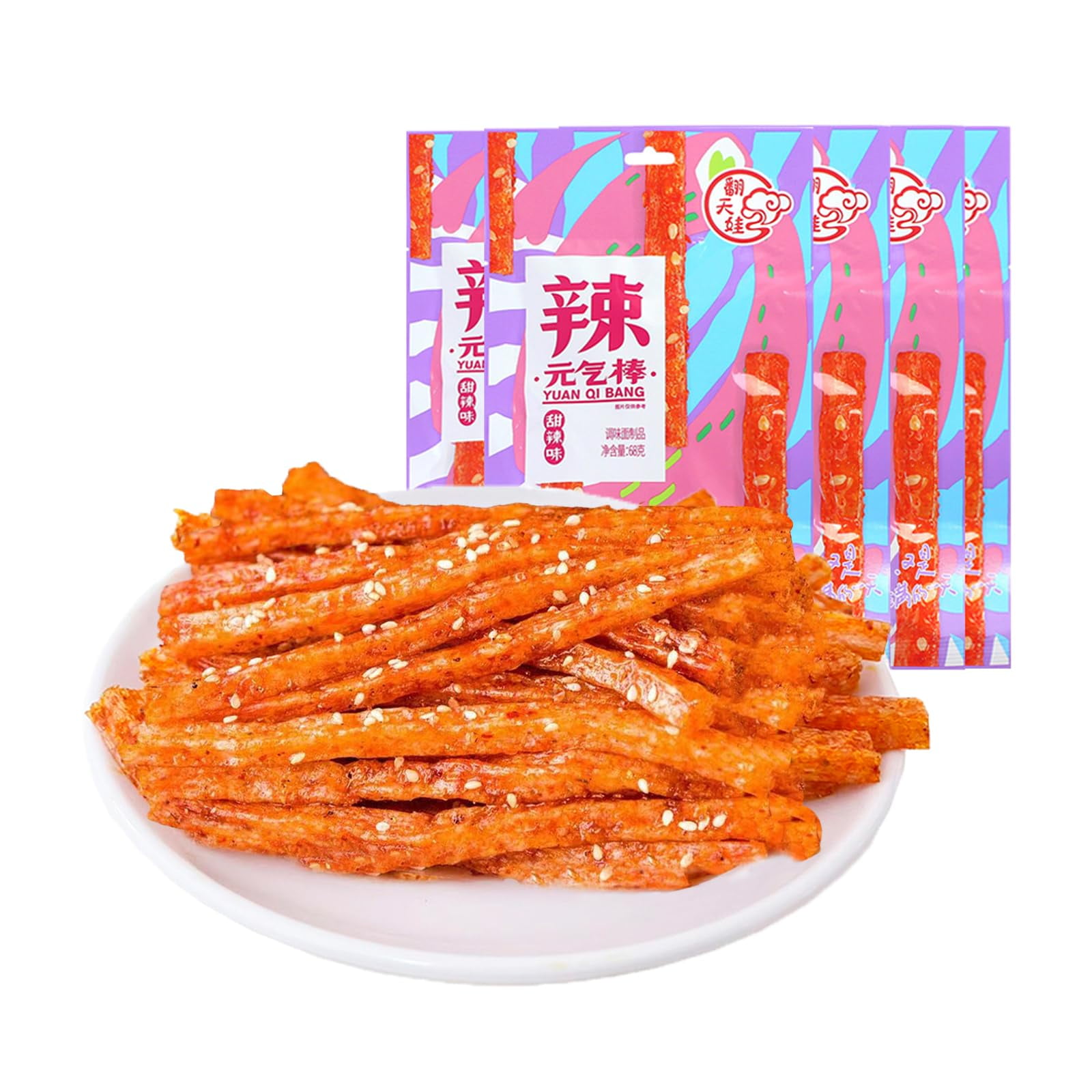 Mkostlich Latiao Spicy Strips, Gluten HYZ01 Latiao Sweet and Spicy ...