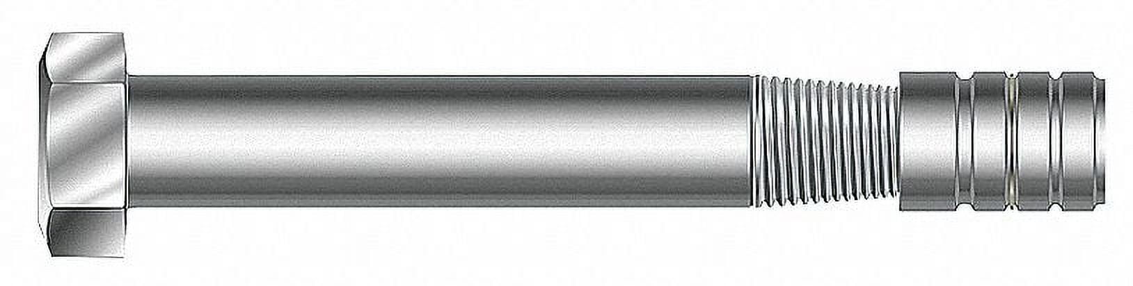 Mkt Fastening Taper Bolt w/Nut,3/8x2 1/4 In,Pk50 3420000 - Walmart.com